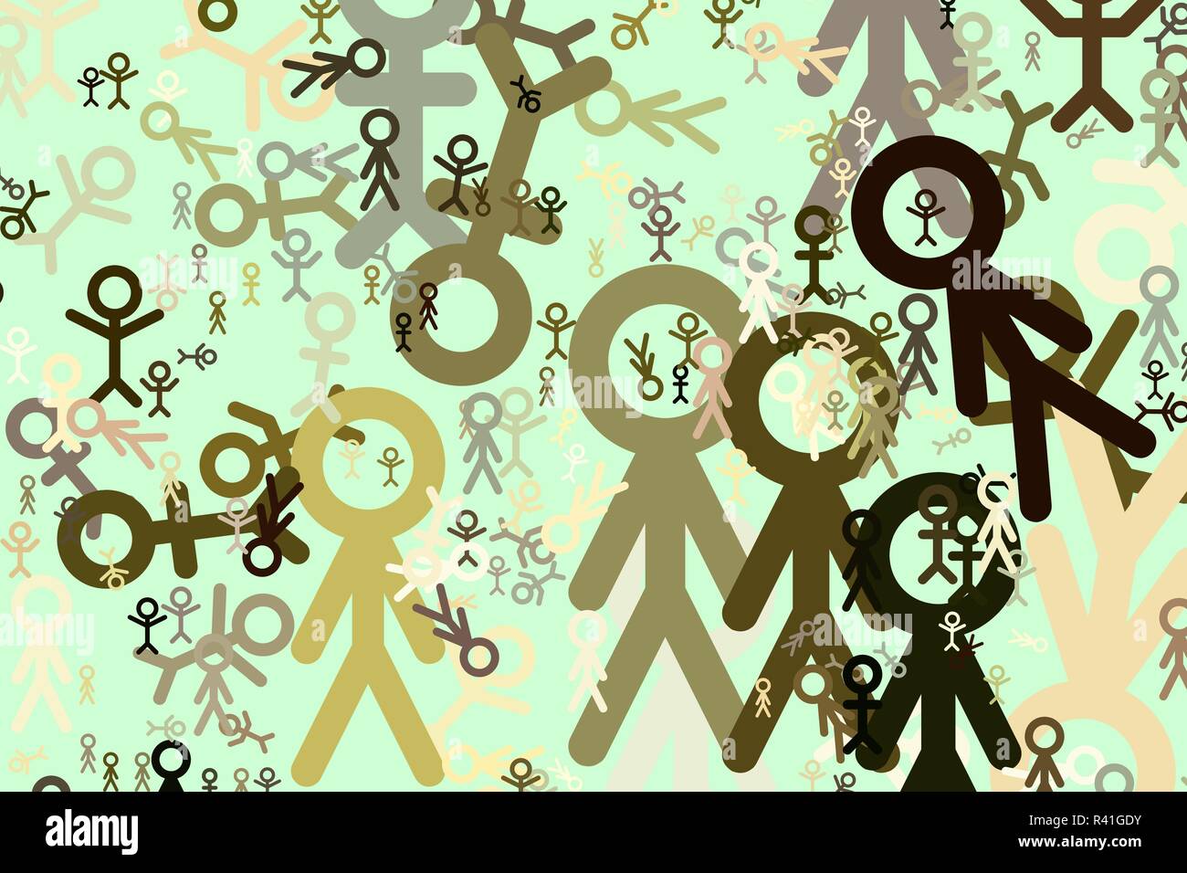 Illustrations of sign of people or human. Good for web page, wallpaper ...