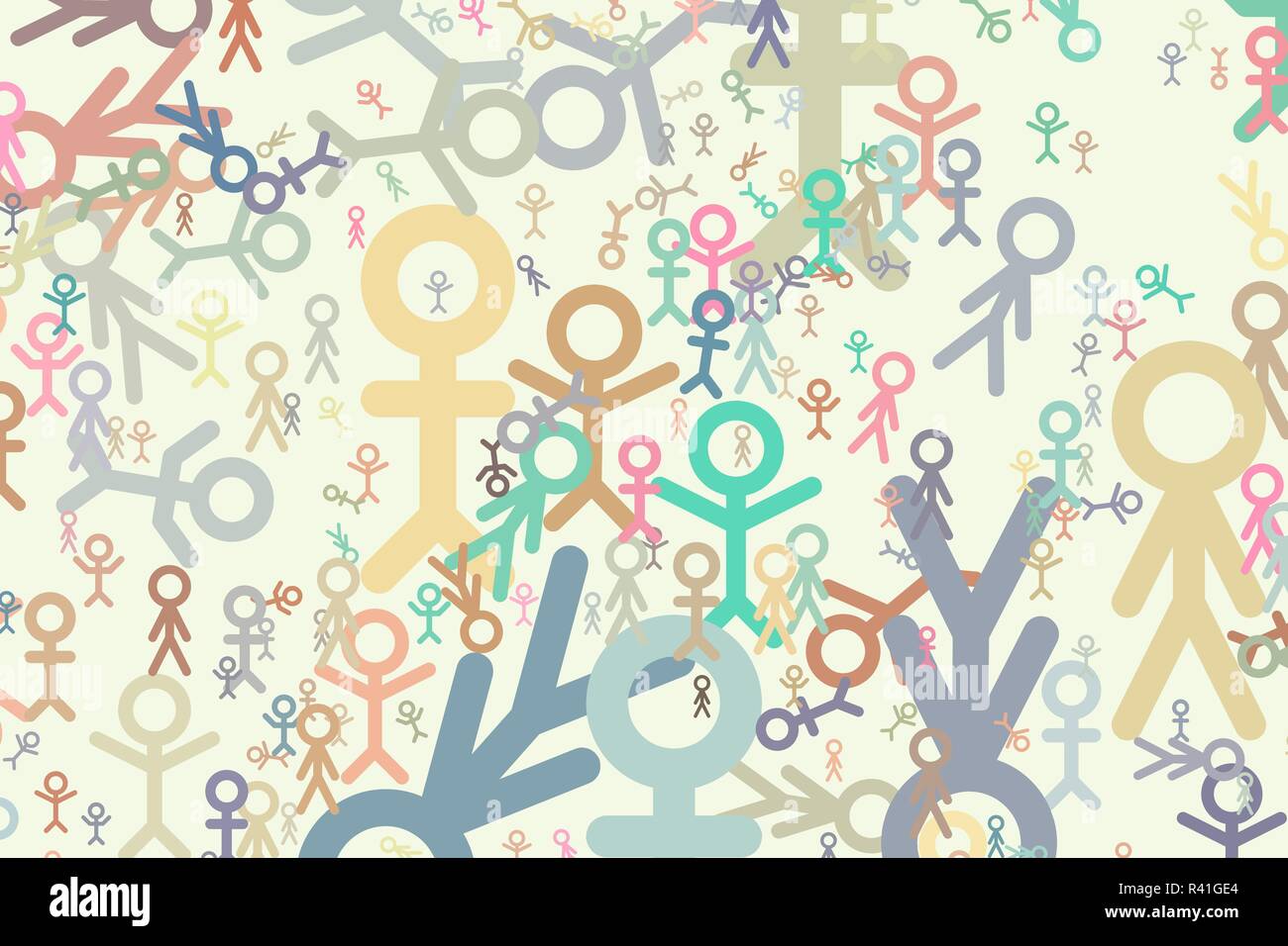 Illustrations of sign of people or human. Good for web page, wallpaper ...