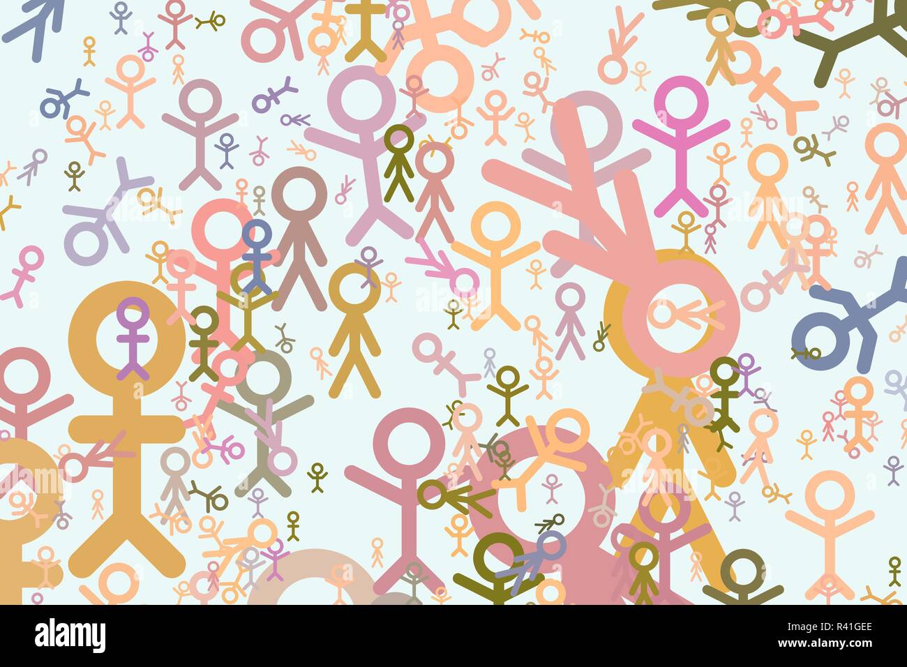 Background or backdrop, sign of people or human hand drawn, good for ...