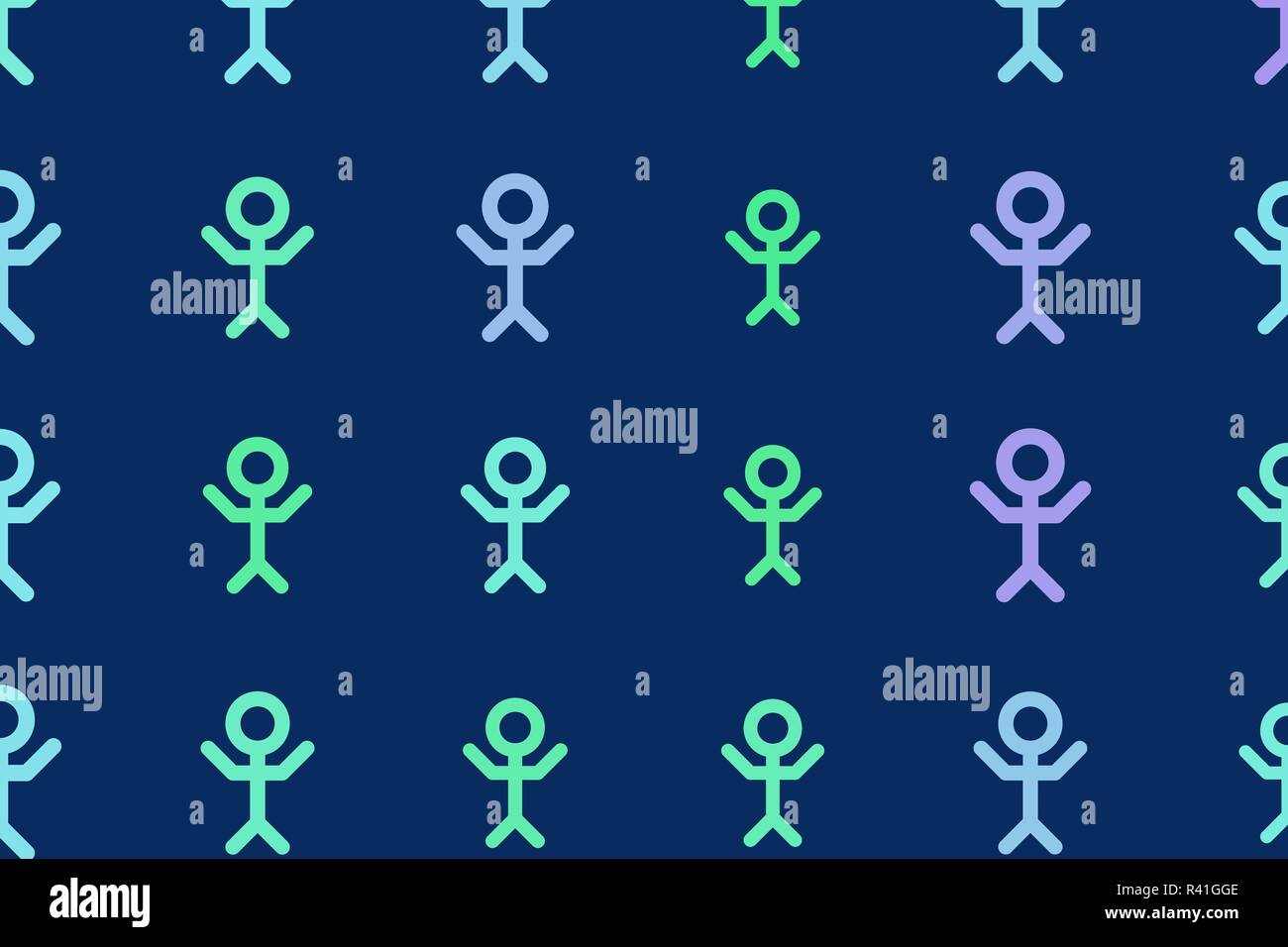 Background abstract sign of people or human, hand drawn for design ...