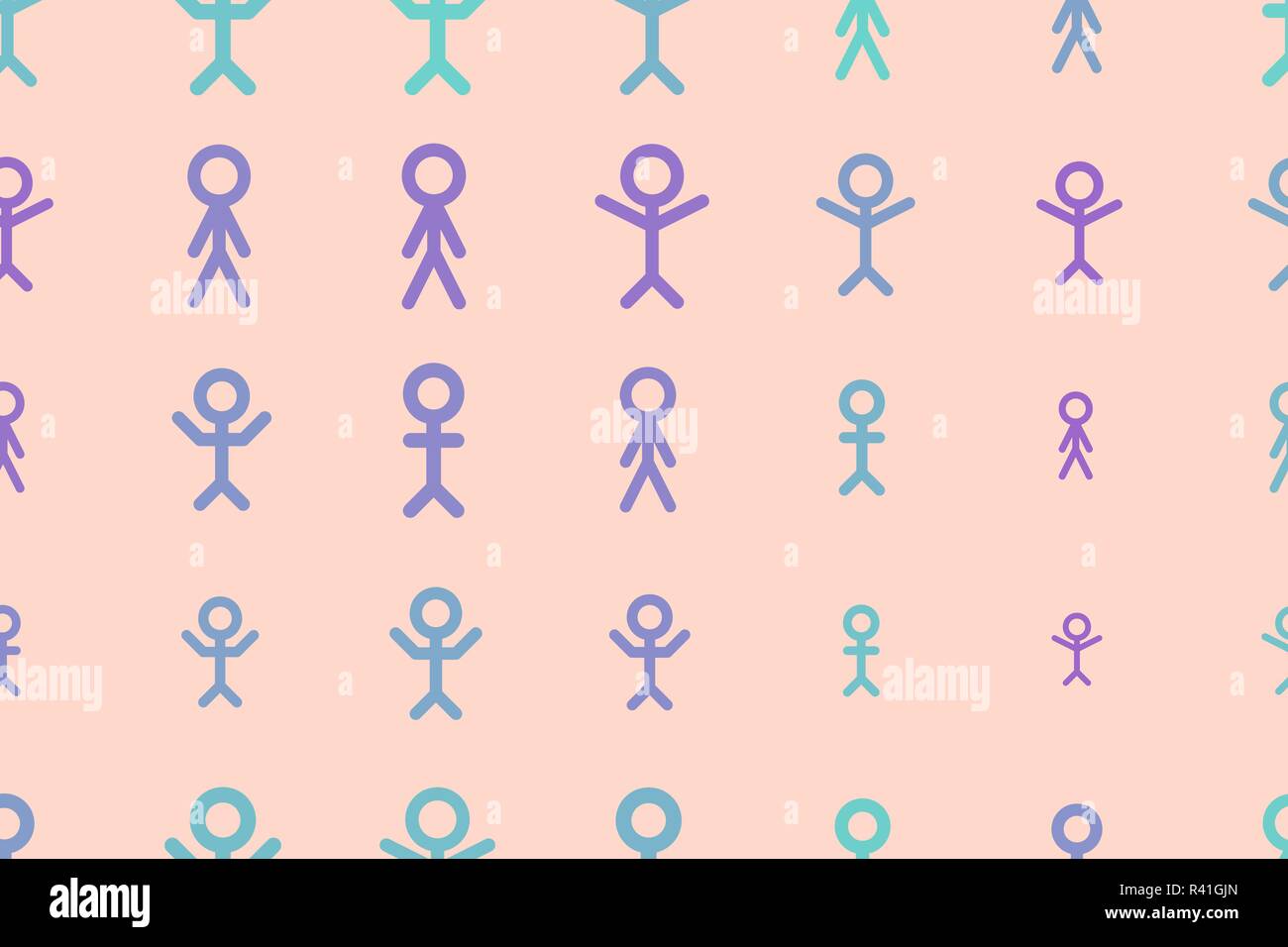 Sign of people or human background hand drawn, good for graphic design ...