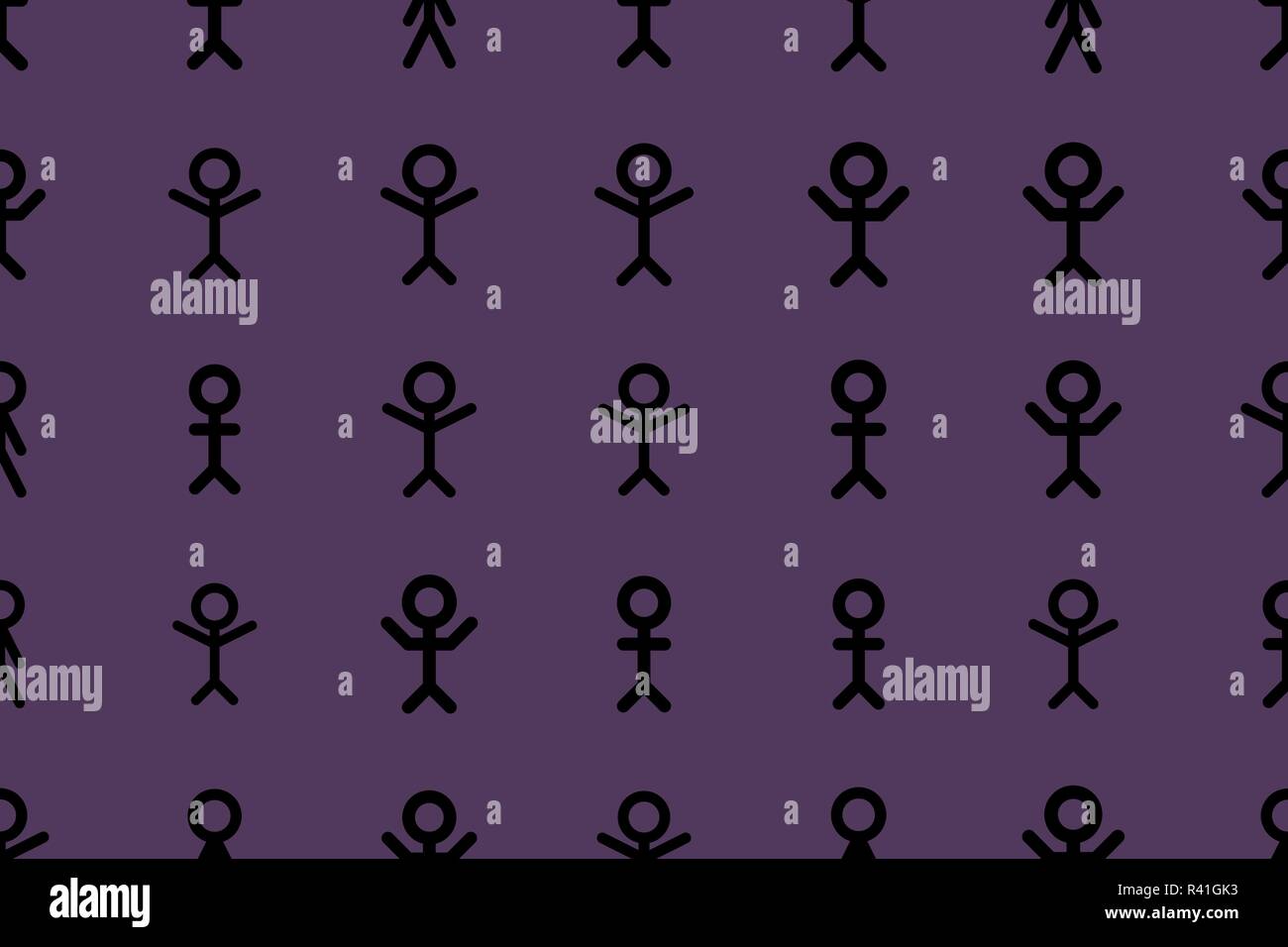 Sign of people or human illustrations background abstract, hand drawn ...