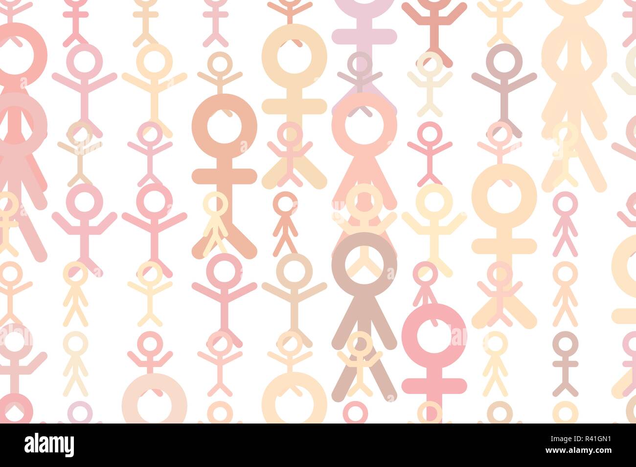 Hand drawn sign of people or human illustrations background, good for ...