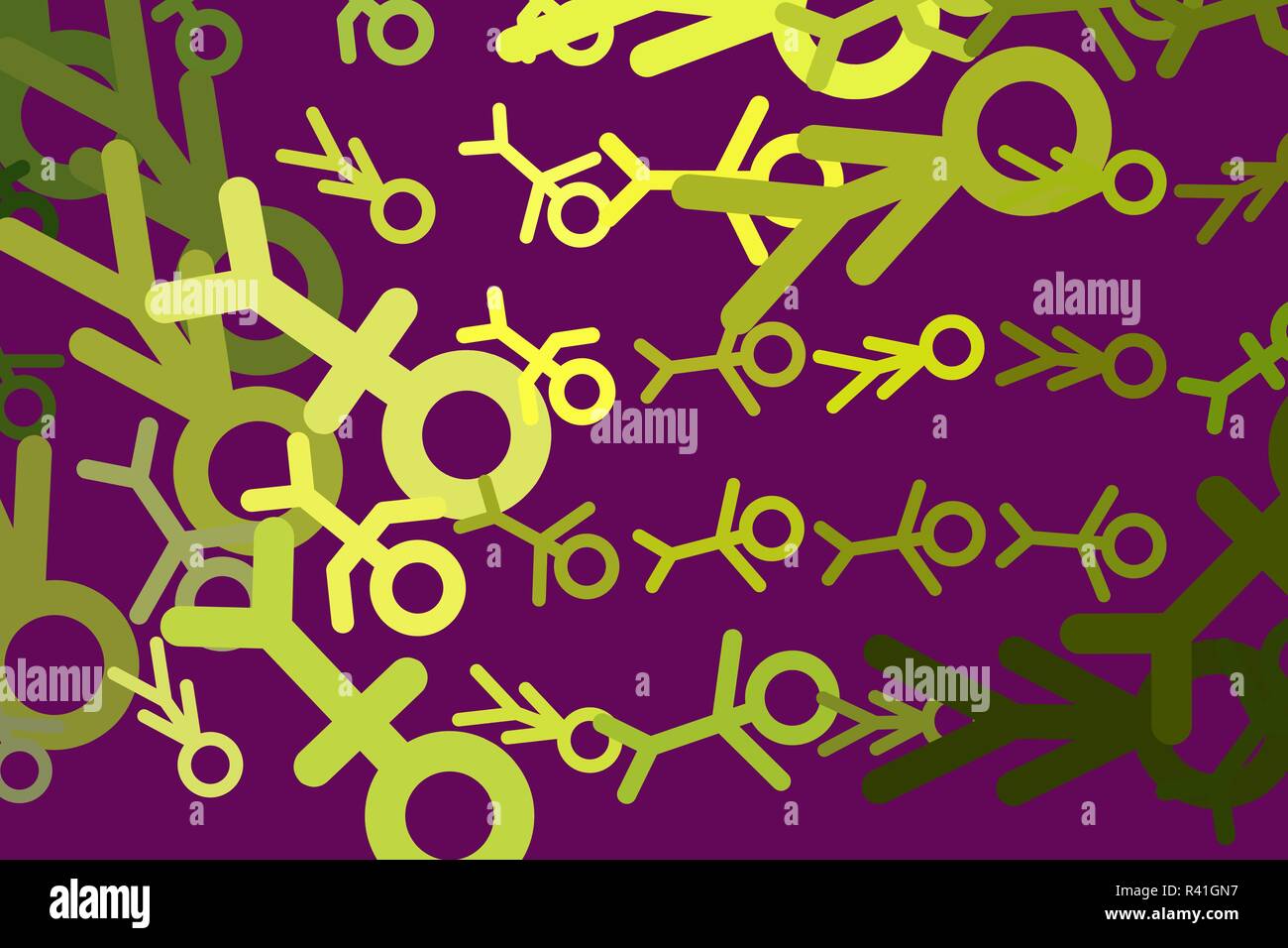 Sign of people or human illustrations background abstract, hand drawn ...