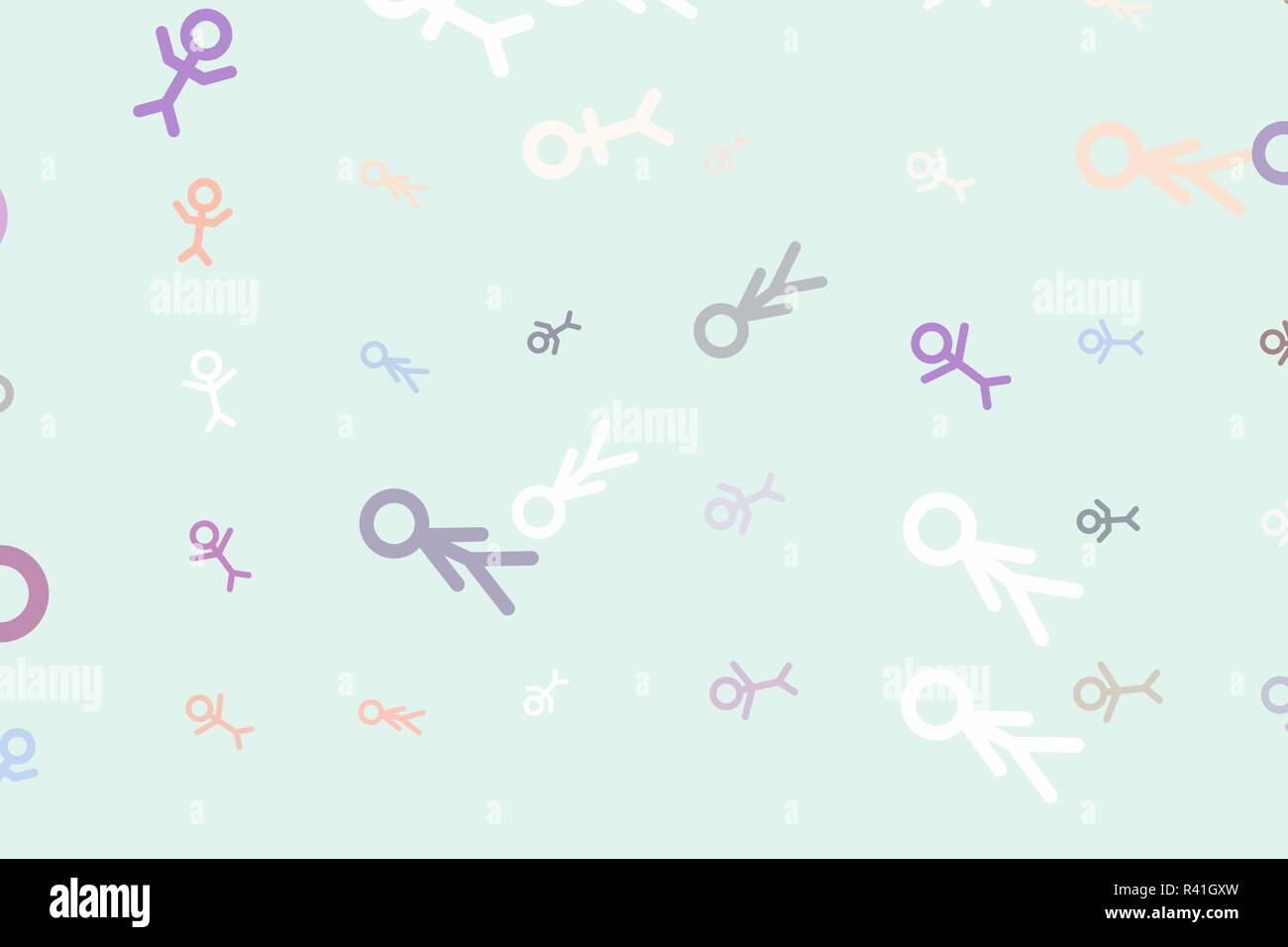 Sign of people or human abstract hand drawn background, texture or ...