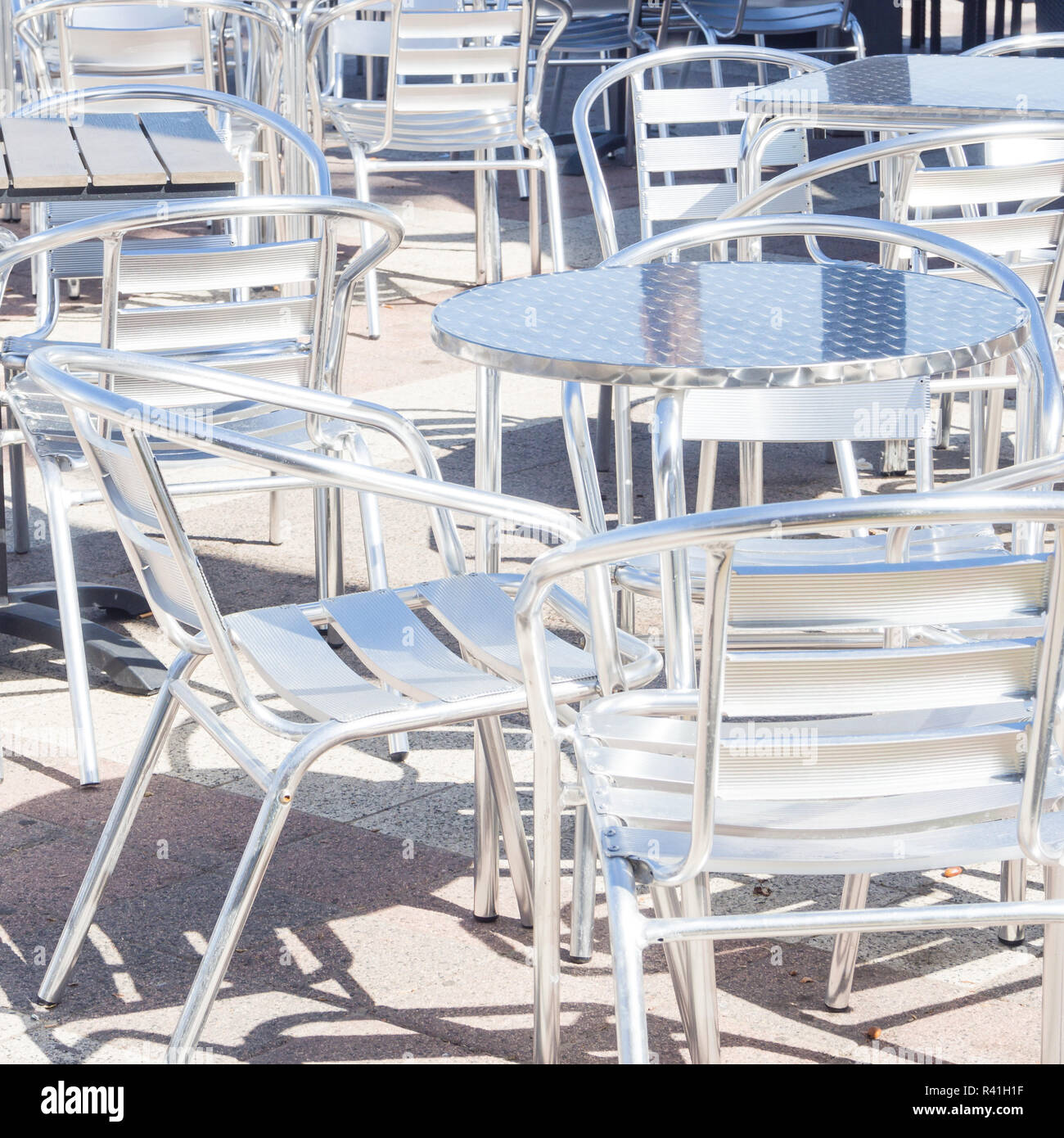 Steel pipe chair hi-res stock photography and images - Alamy