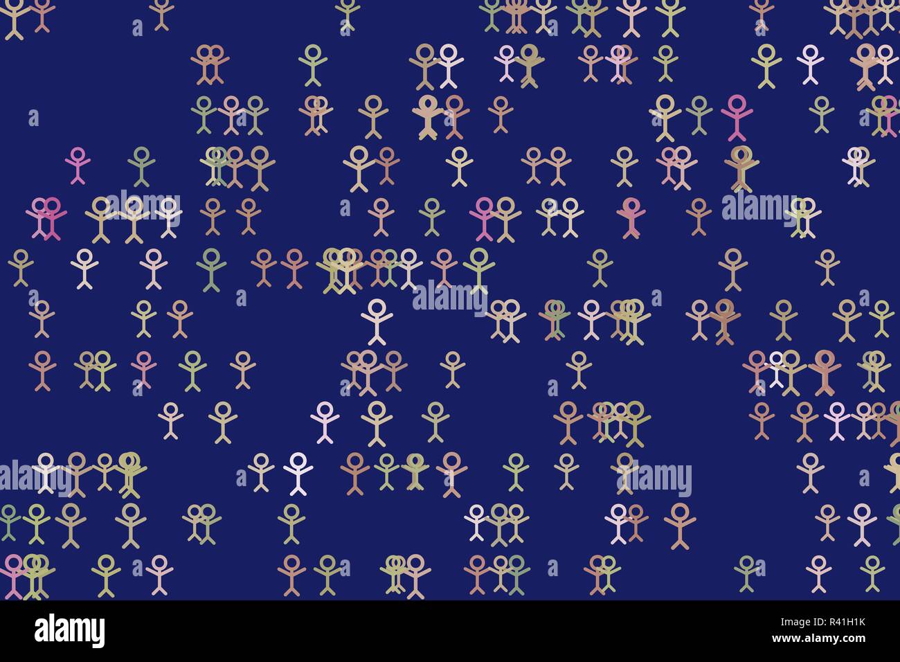 Sign of people or human illustrations background abstract, hand drawn ...