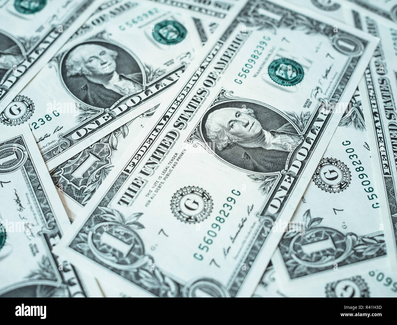 Dollar notes 1 Dollar Stock Photo - Alamy