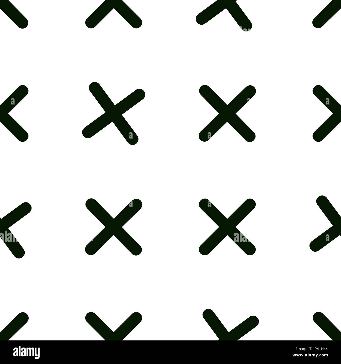 Tick cross illustrations hi-res stock photography and images - Alamy