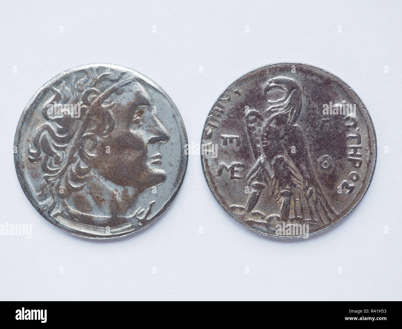 Greek coin hi-res stock photography and images - Alamy