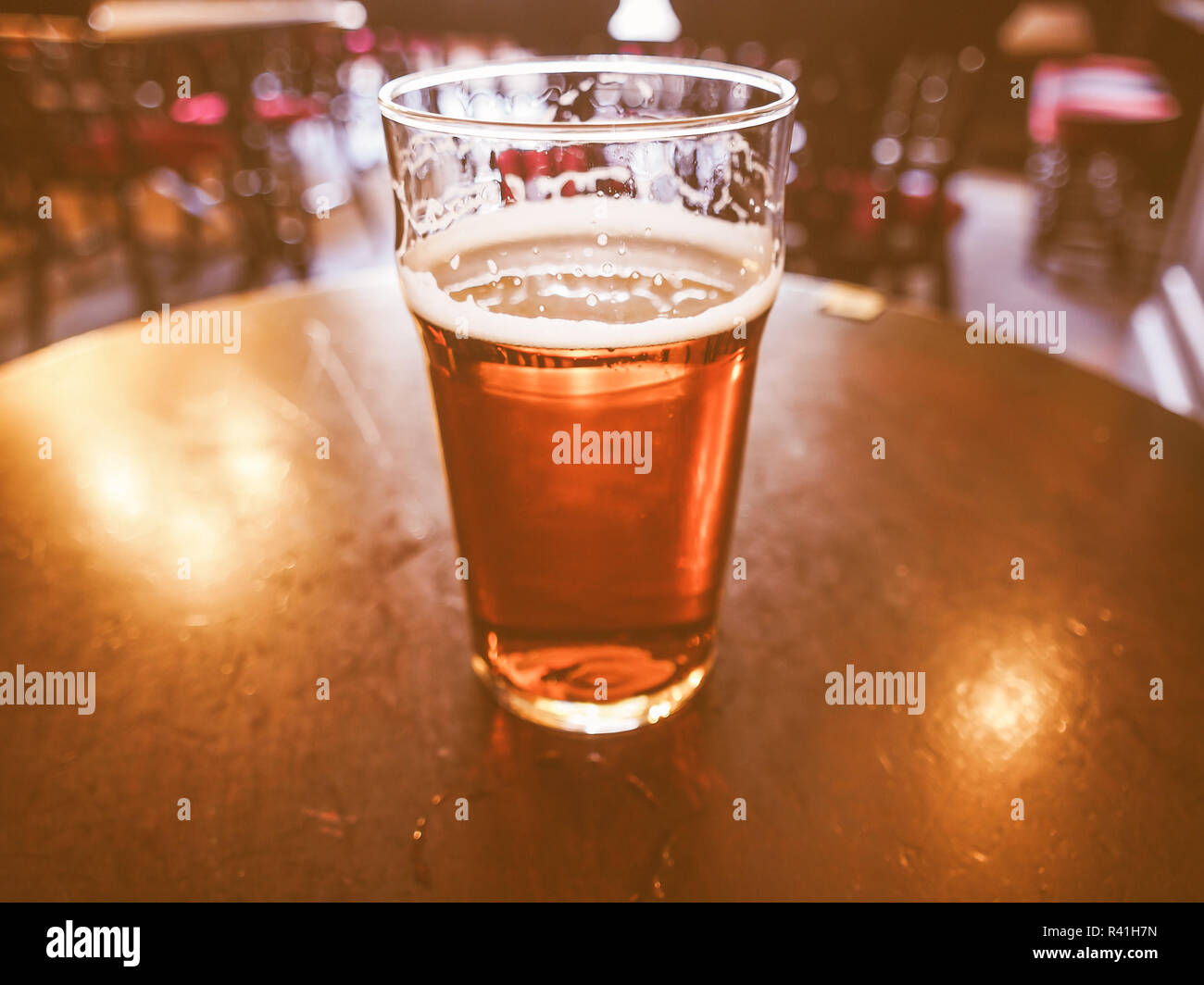 Retro looking Ale beer Stock Photo - Alamy