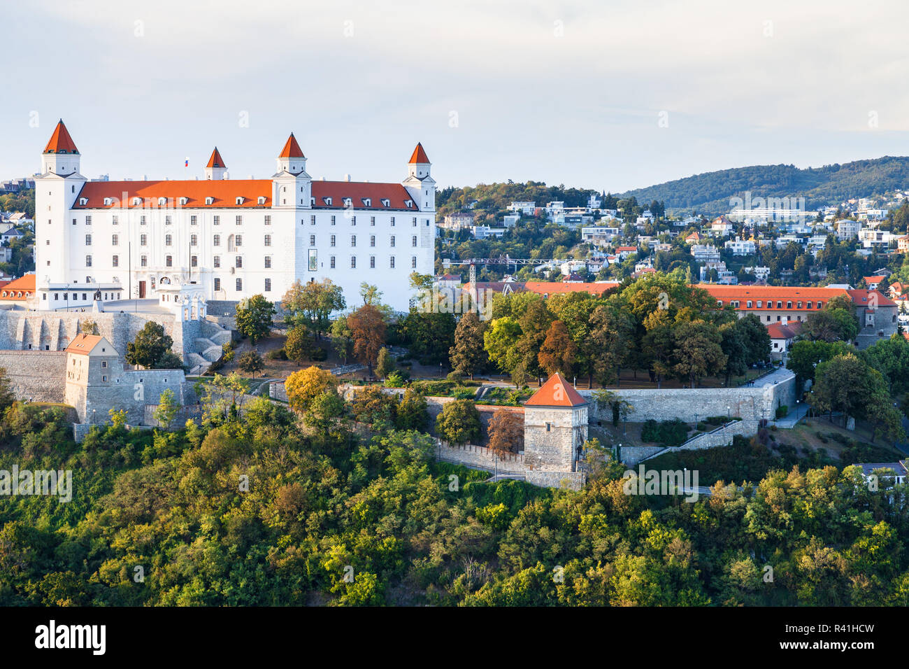 cityscape of Bratislava city with castle Stock Photo - Alamy