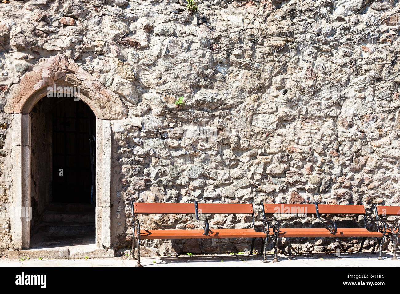stone fortification wall of Bratislava old town Stock Photo - Alamy