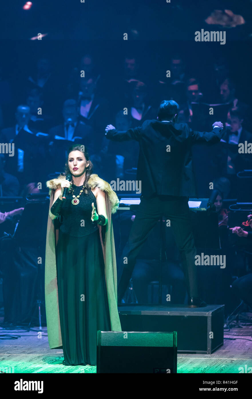 Opera singer female orchestra hi-res stock photography and images - Alamy