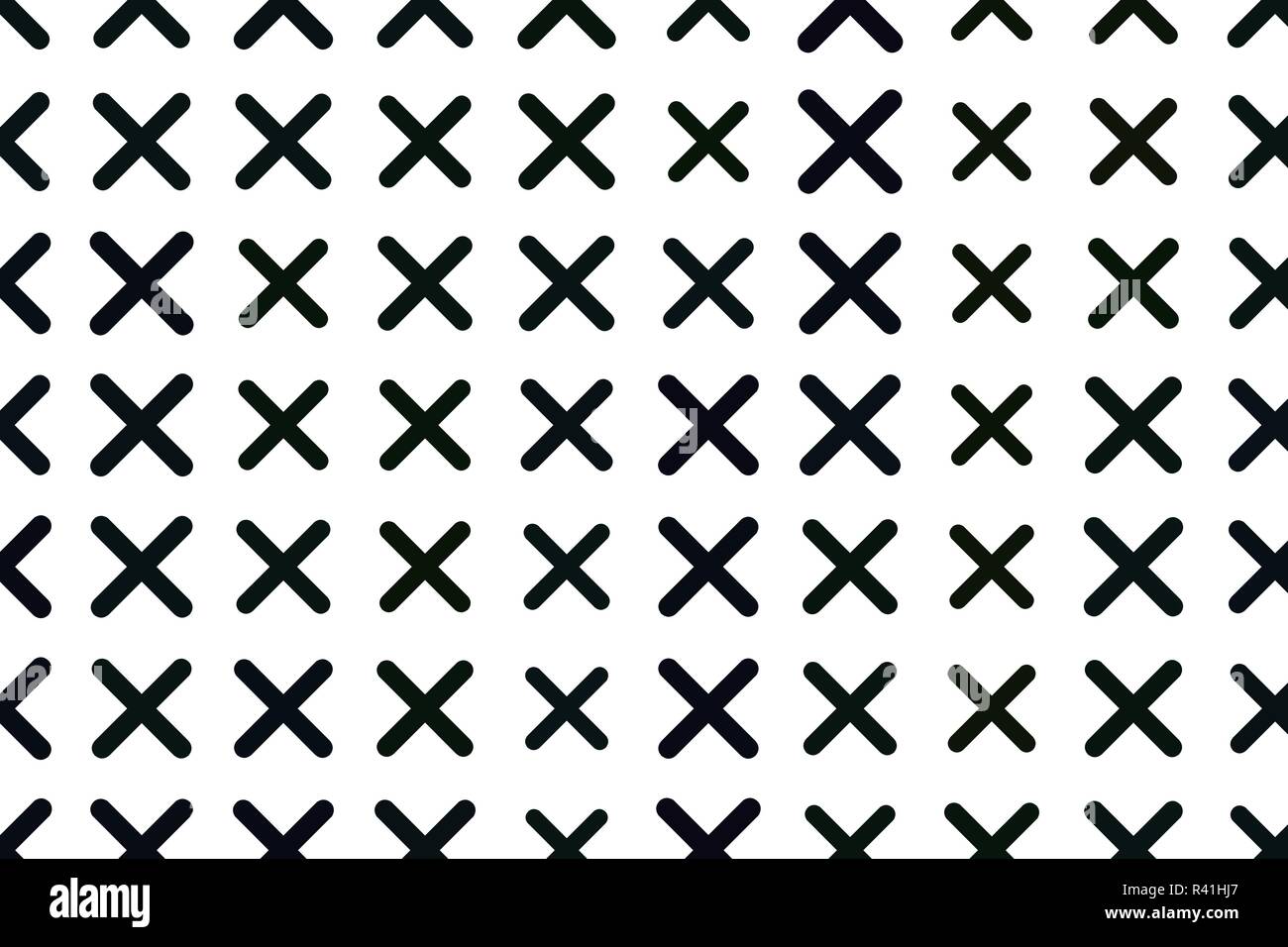Abstract illustrations of tick or cross mark, right or wrong sign ...