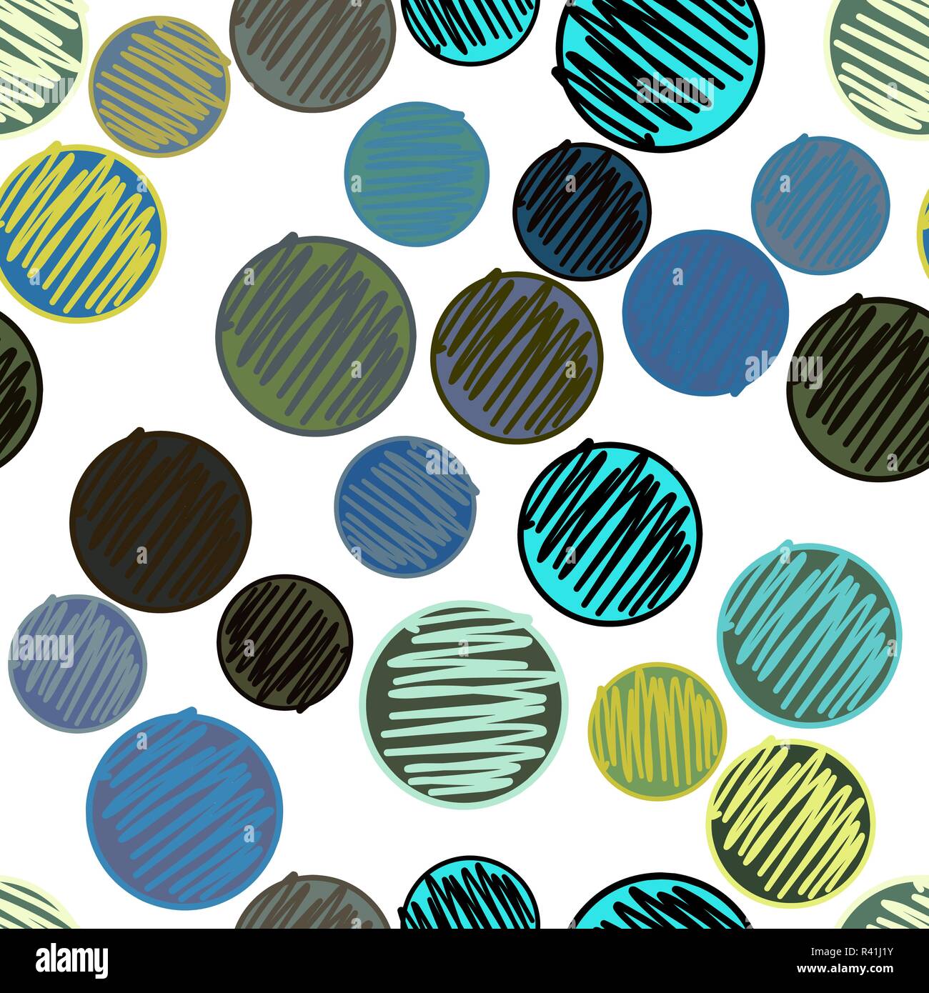 Seamless abstract conceptual hand drawn mixed or mutiple shapes. Good ...