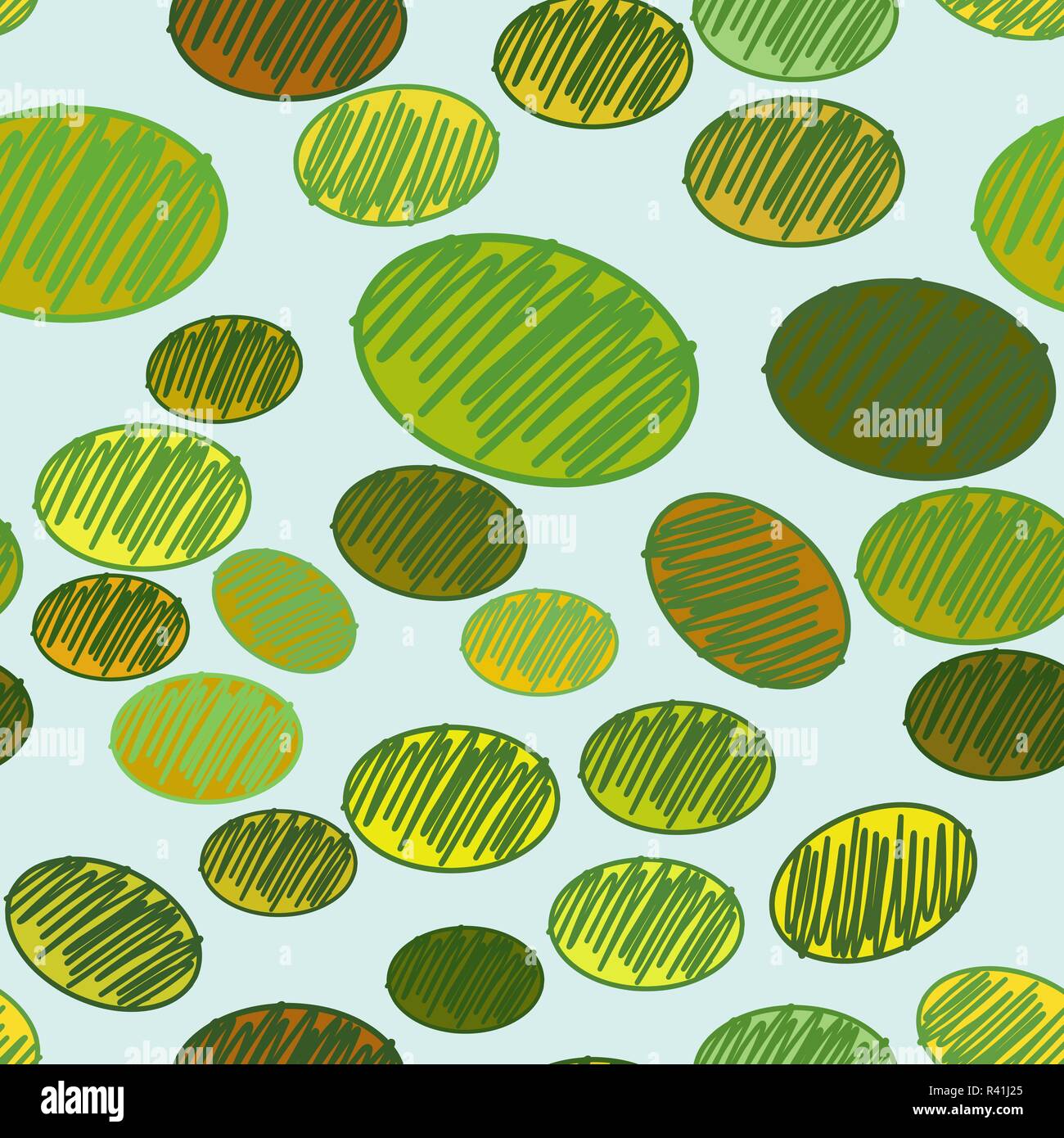 Seamless artistic mixed or mutiple shapes hand drawn background ...