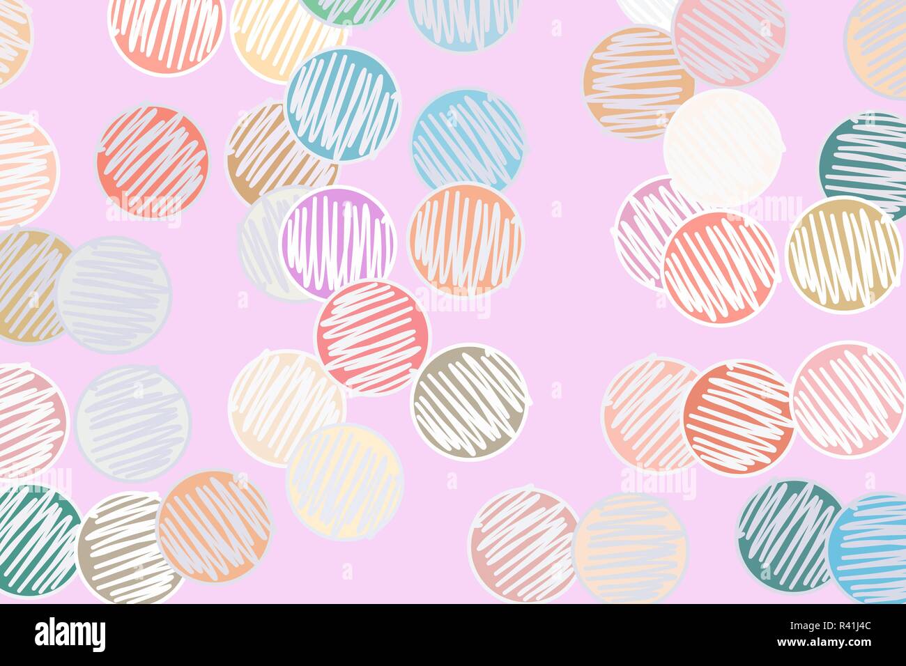 Abstract hand drawn mixed or mutiple shapes, artistic for graphic ...
