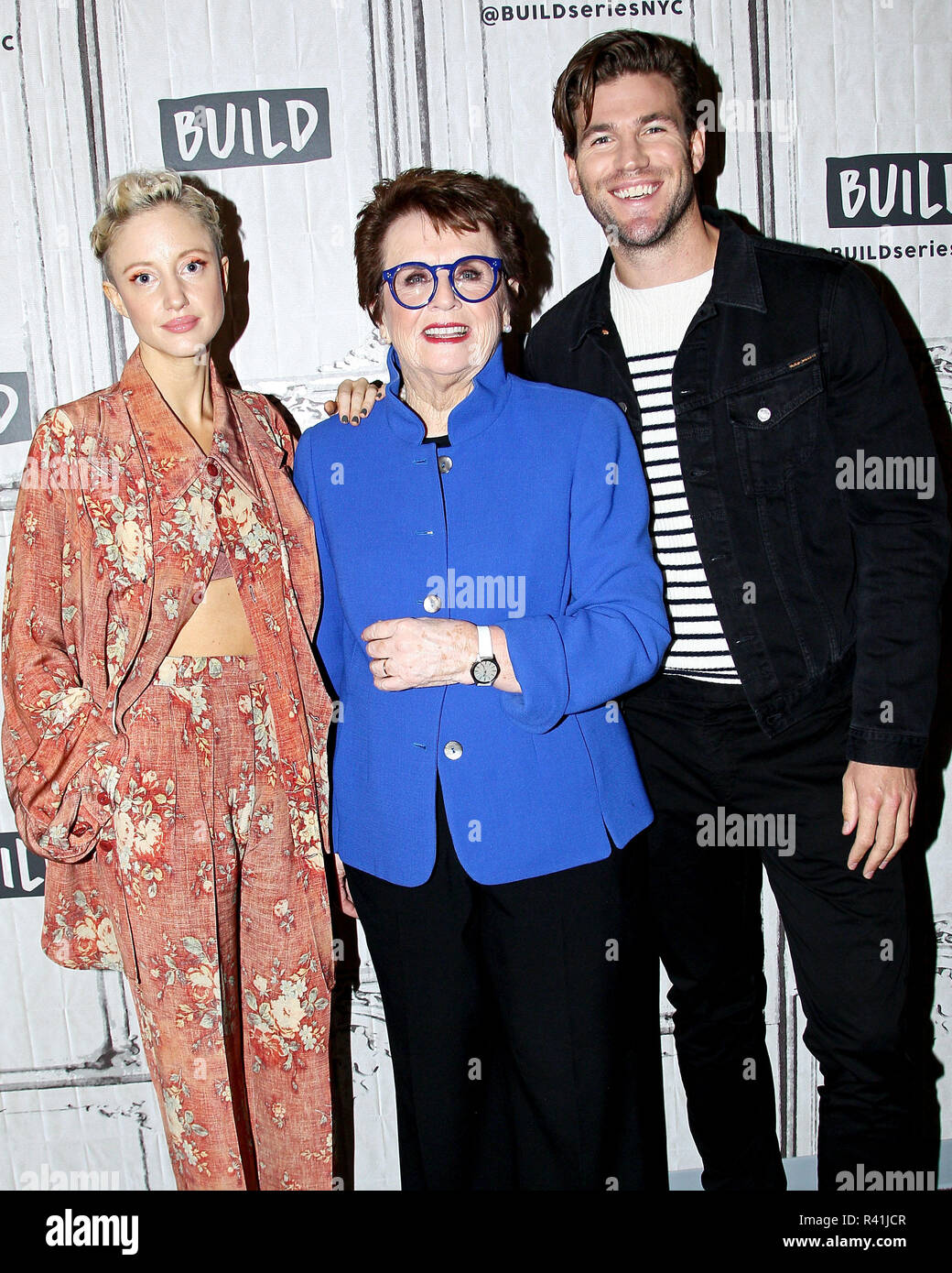 NEW YORK, NY - SEPTEMBER 20: Build presents Andrea Riseborough, Billie ...