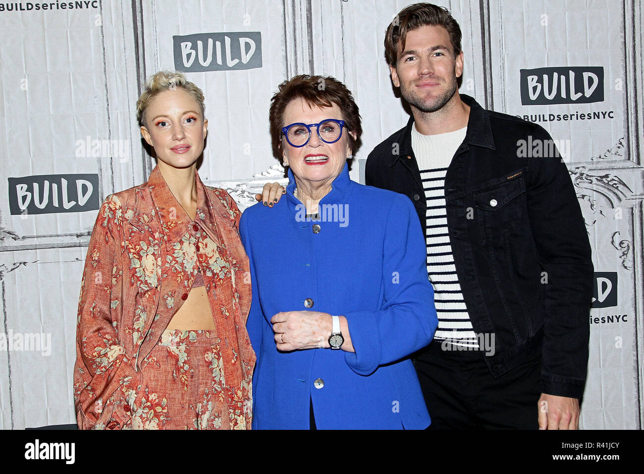 NEW YORK, NY - SEPTEMBER 20: Build presents Andrea Riseborough, Billie ...