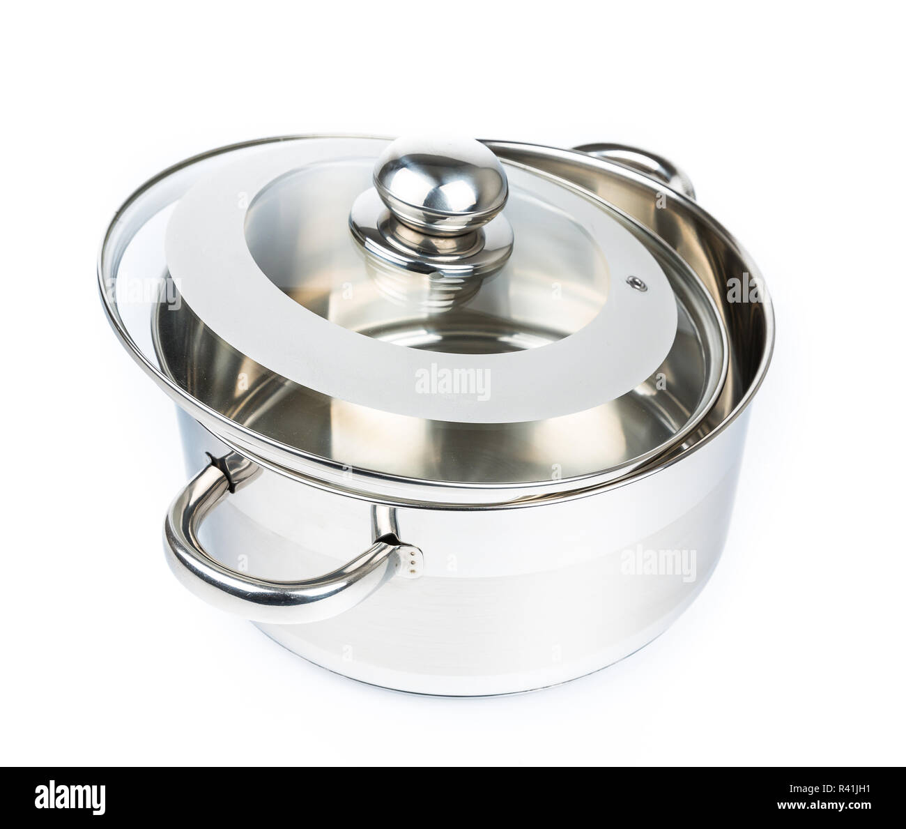 Metal stock pot Stock Photo - Alamy