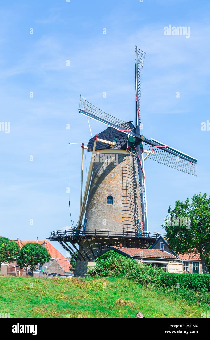 historic dutch windmill Stock Photo - Alamy