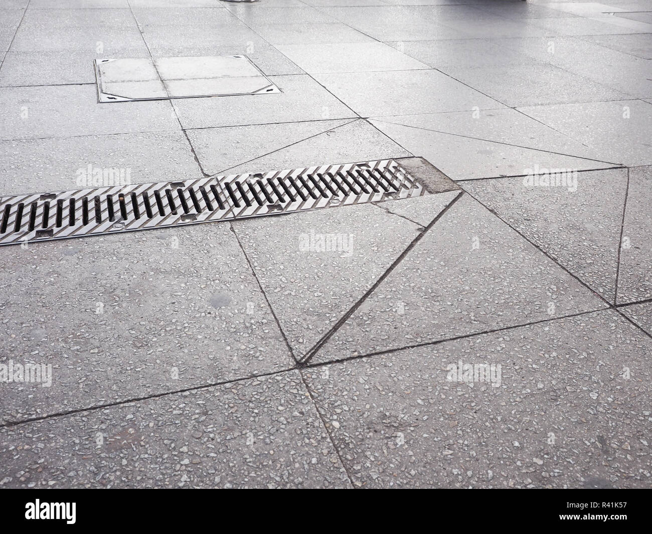 Grey concrete pavement background Stock Photo - Alamy