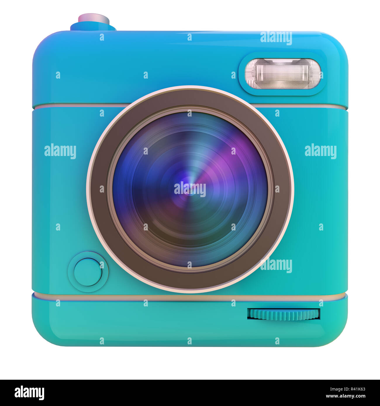 Camera icon turquoise Stock Photo - Alamy