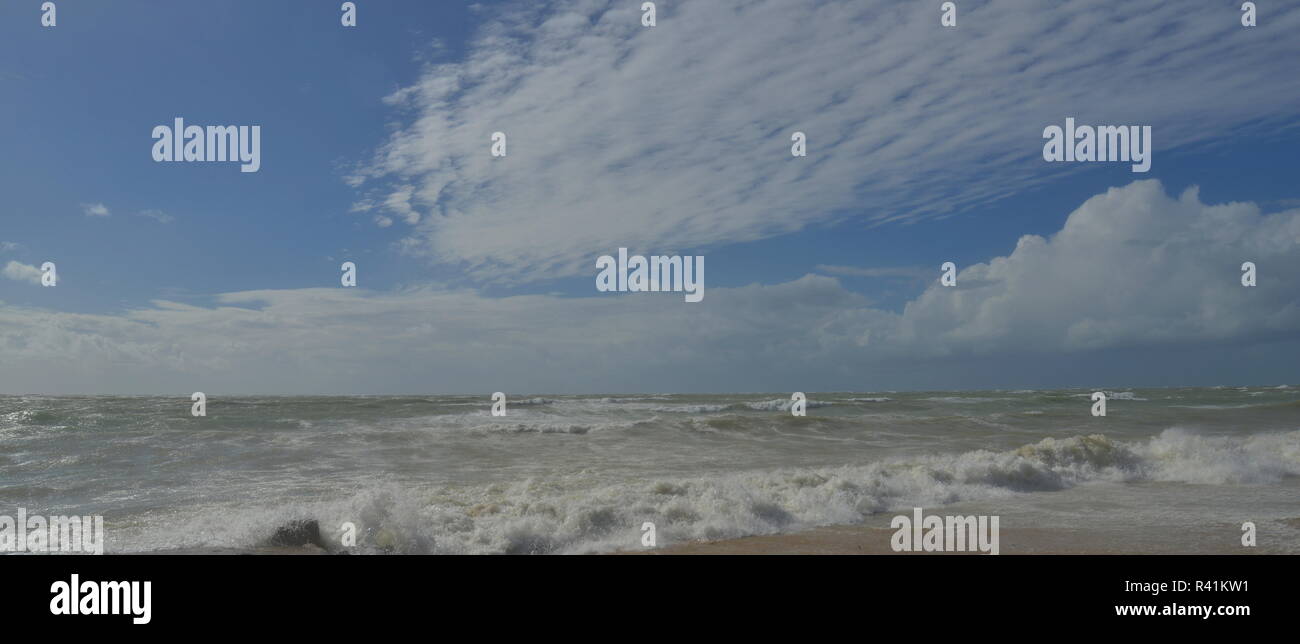 high swell with wind force 10 Stock Photo - Alamy