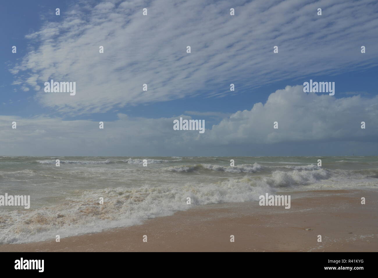 high swell with wind force 10 Stock Photo - Alamy