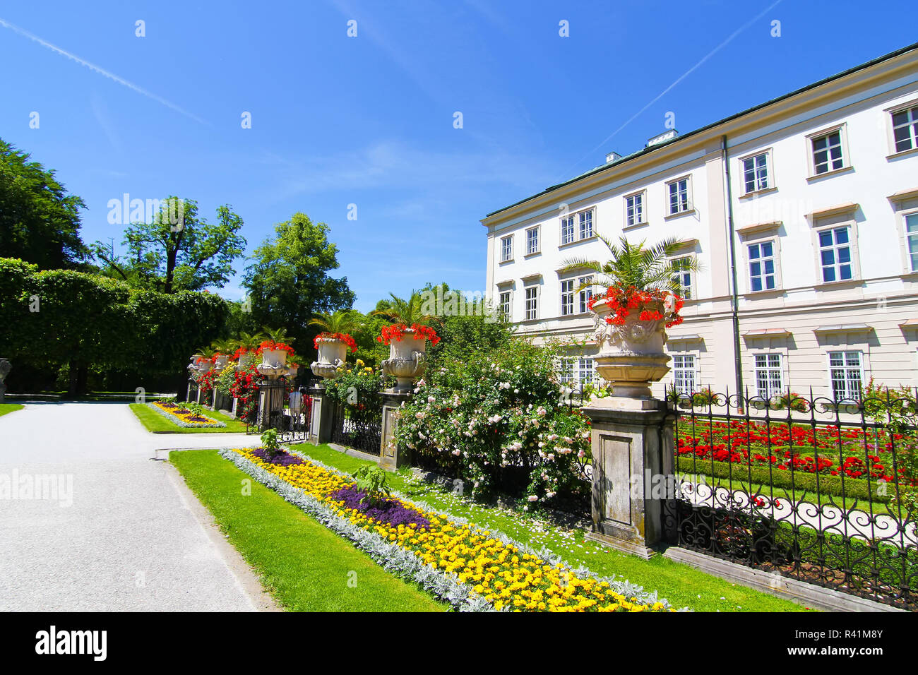 Mirabell palace gardens perspective hi-res stock photography and images ...