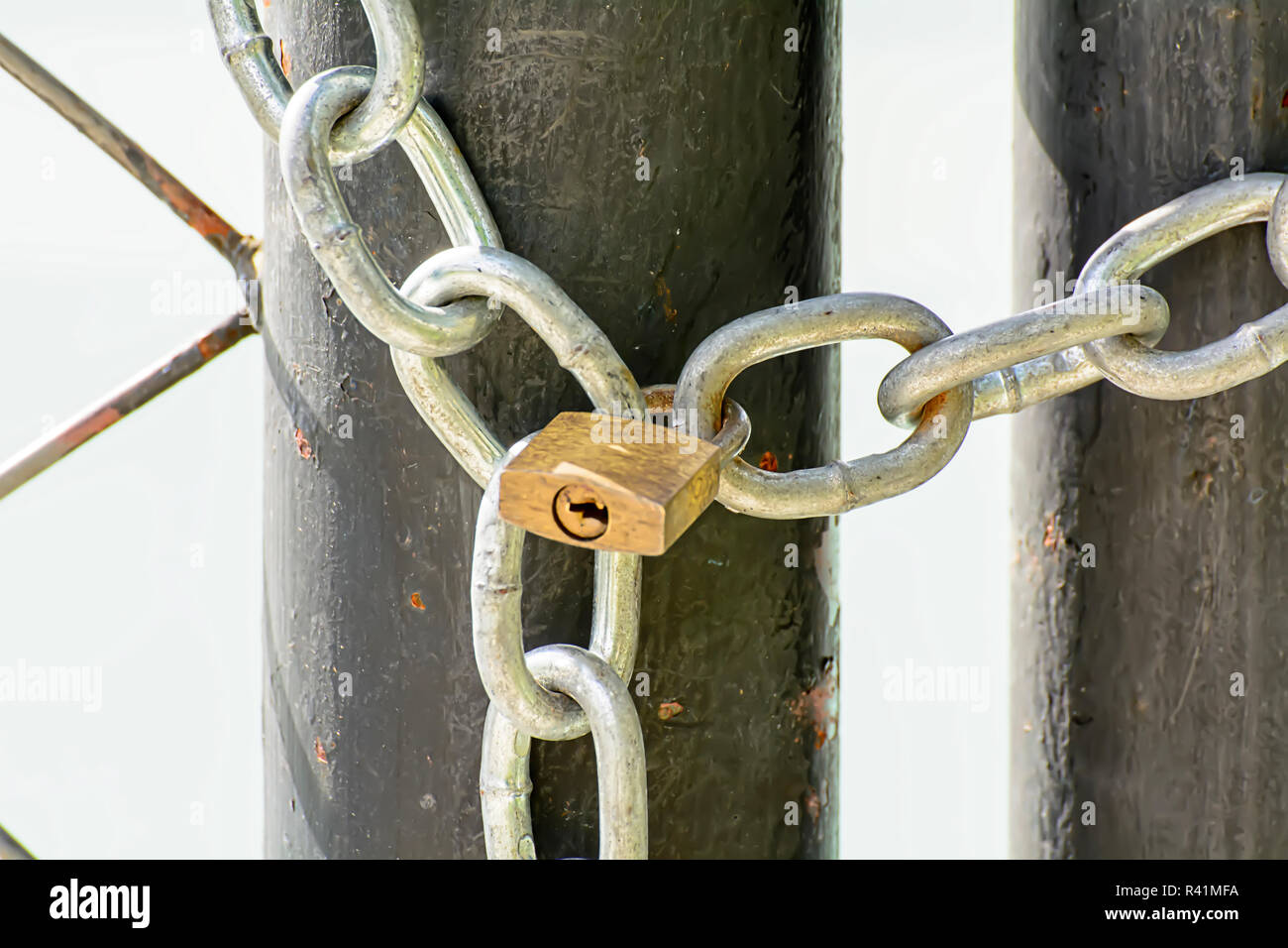 Steel locked hi-res stock photography and images - Alamy