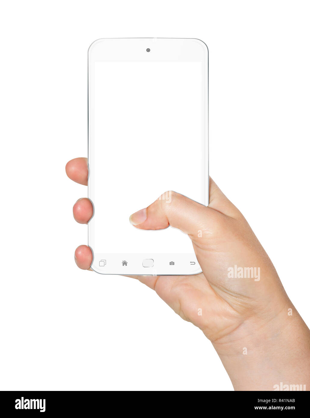 Hand with mobile phone Stock Photo - Alamy