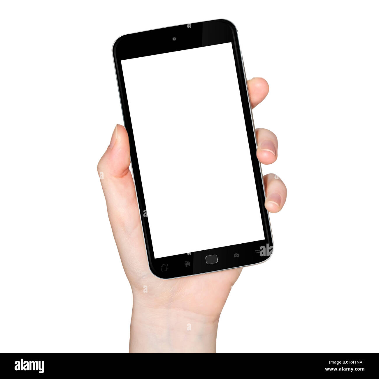 Hand with mobile phone Stock Photo - Alamy