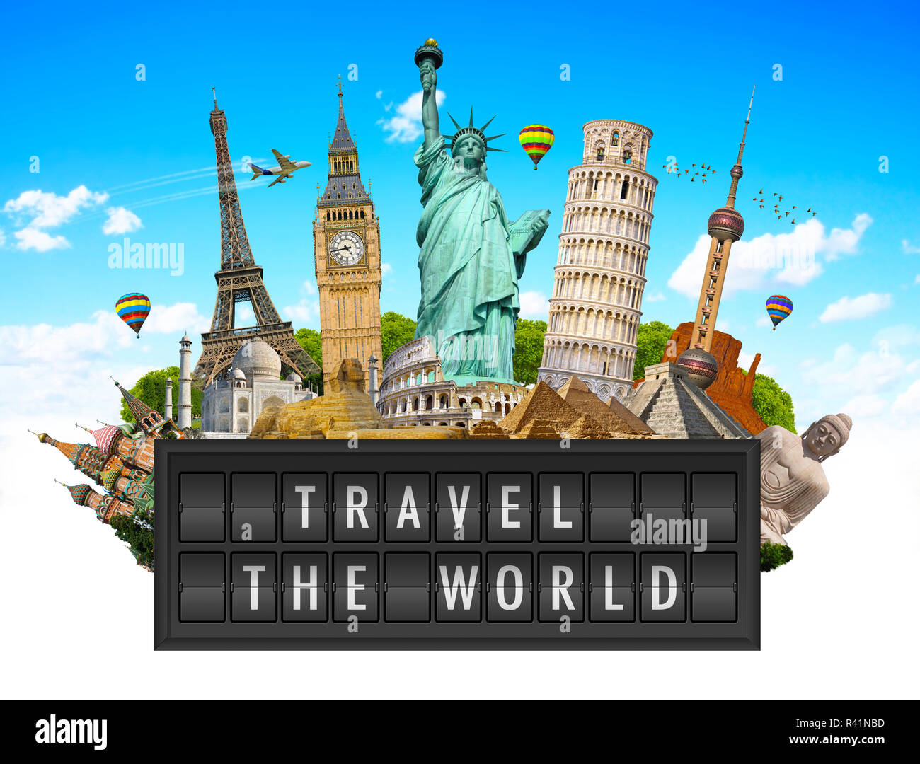 Famous monuments of the world Stock Photo - Alamy