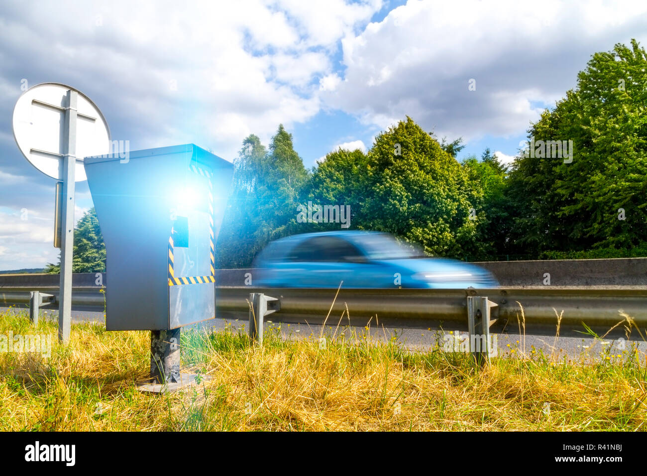 Automatic speed camera Stock Photo - Alamy