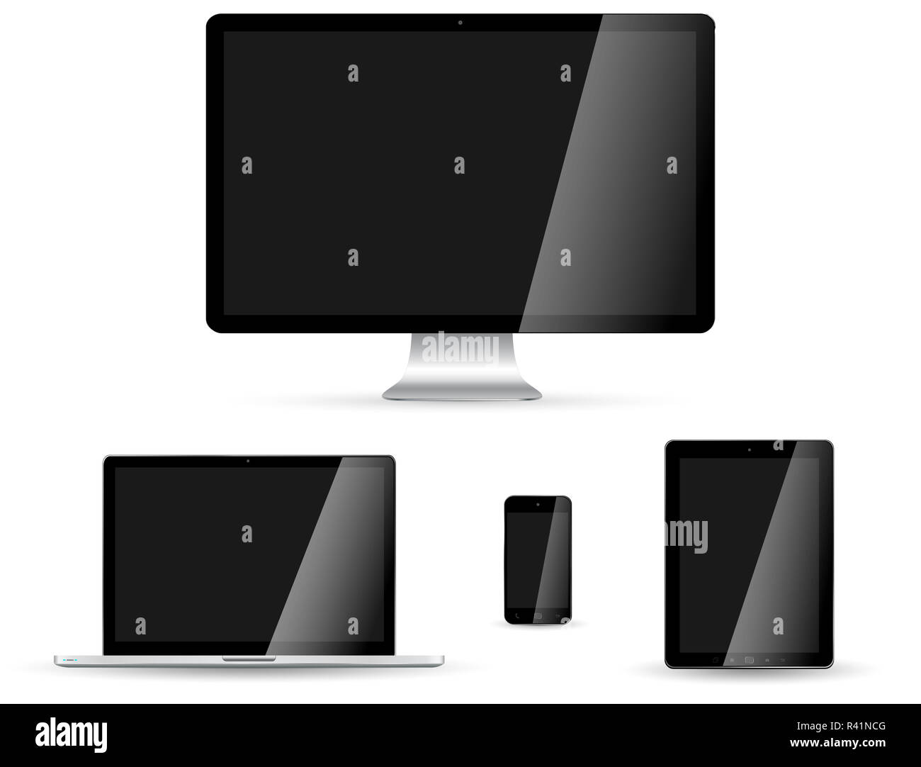 Modern digital tech device collection Stock Photo - Alamy