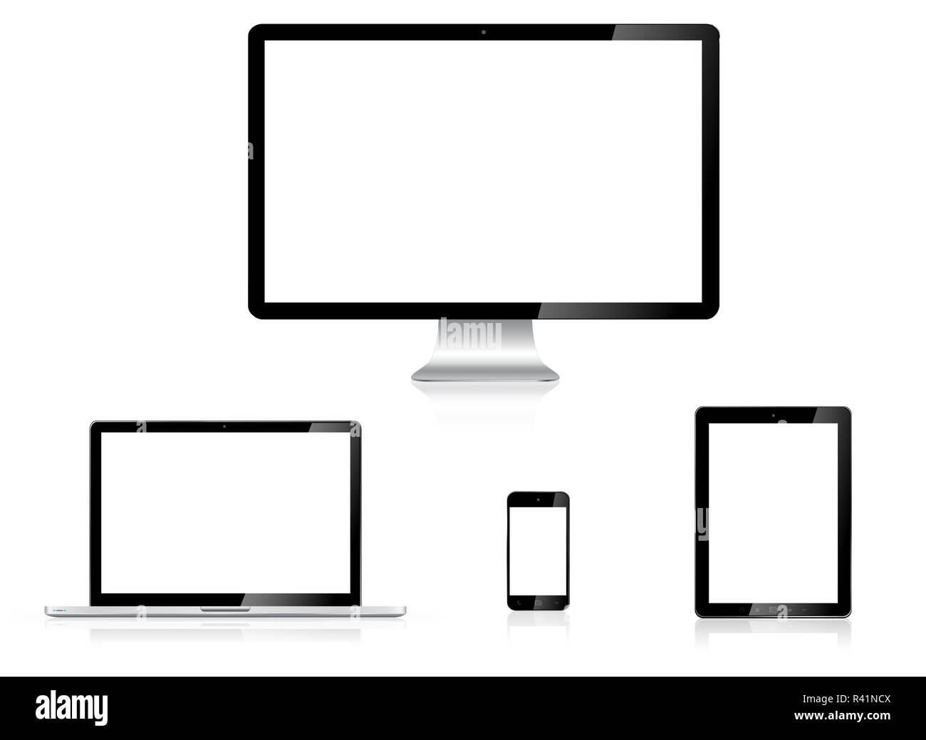 Modern digital tech device collection Stock Photo - Alamy