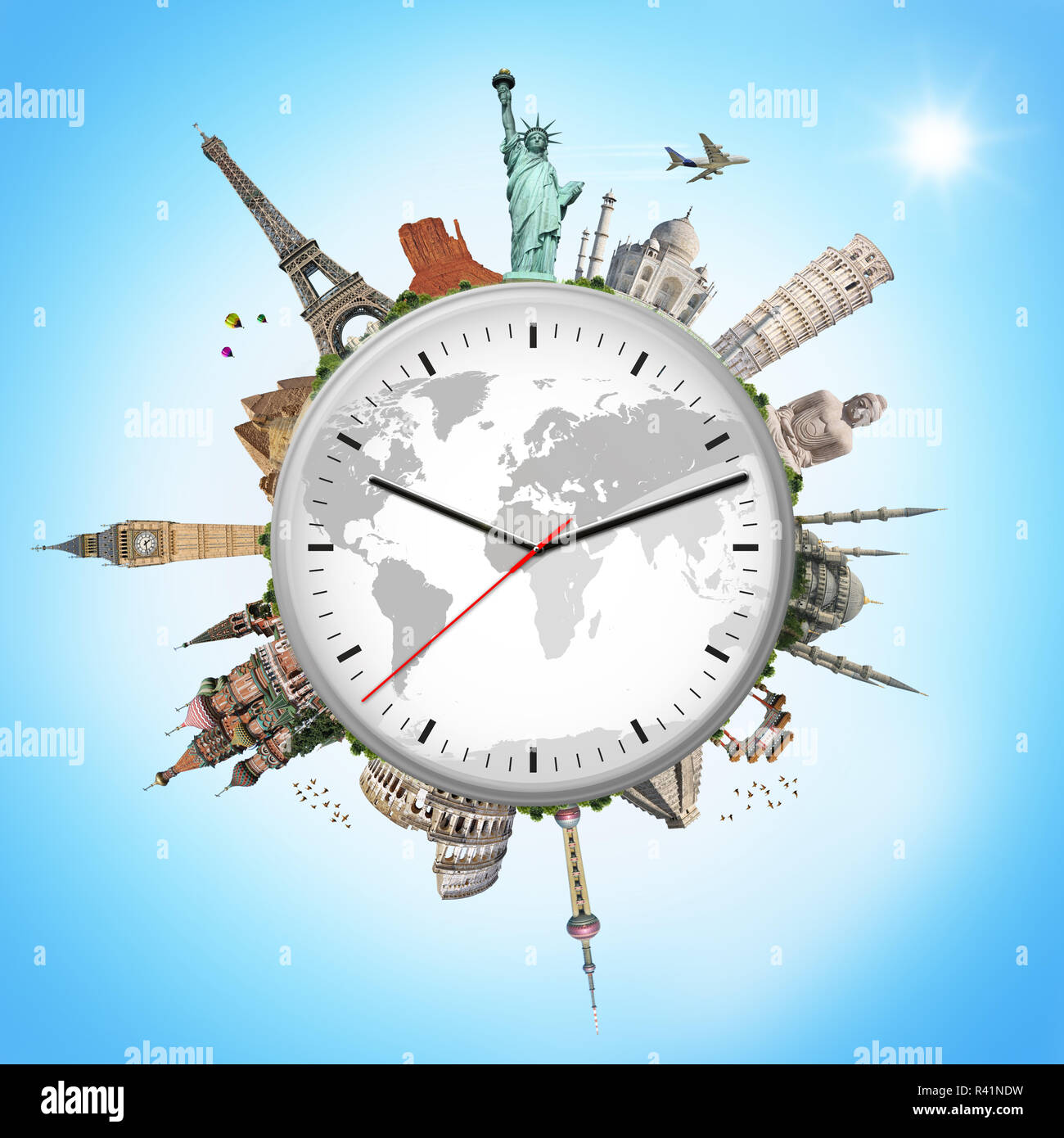 Famous monuments of the world Stock Photo - Alamy