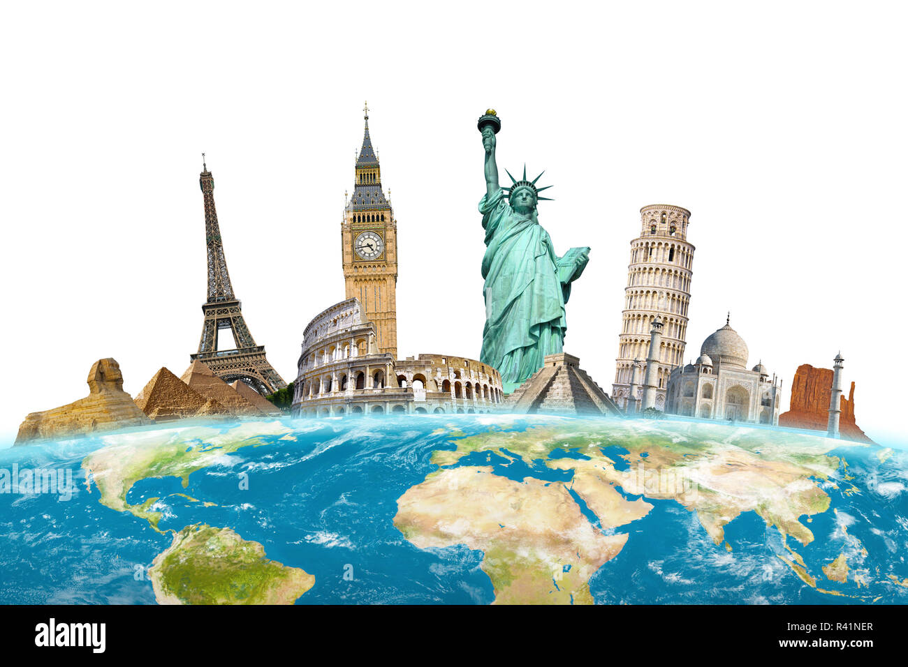 Famous monuments of the world Stock Photo - Alamy