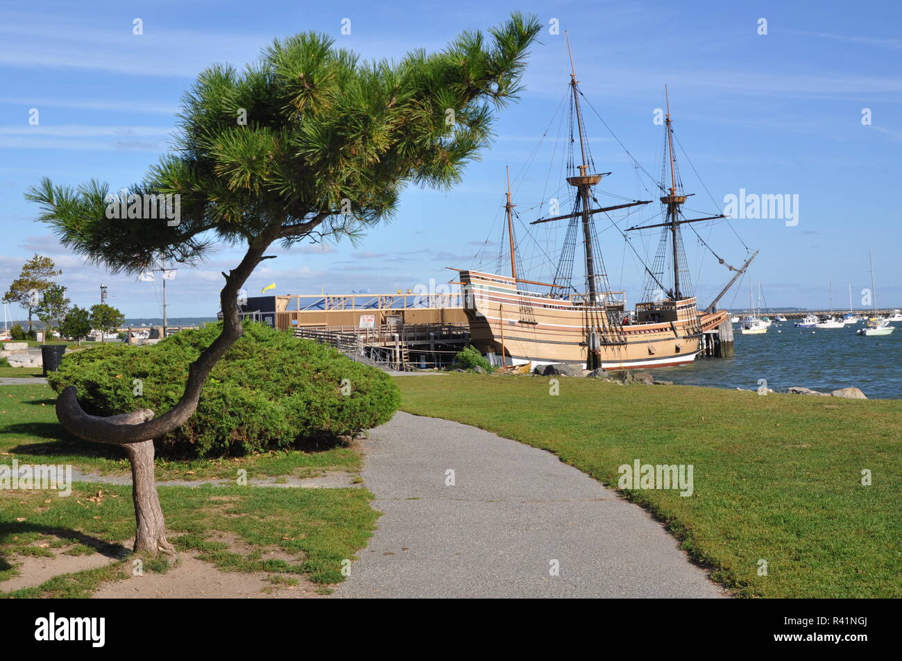 usa,massachusetts,plymouth - anlandeort der mayflower (pilgrim Stock ...