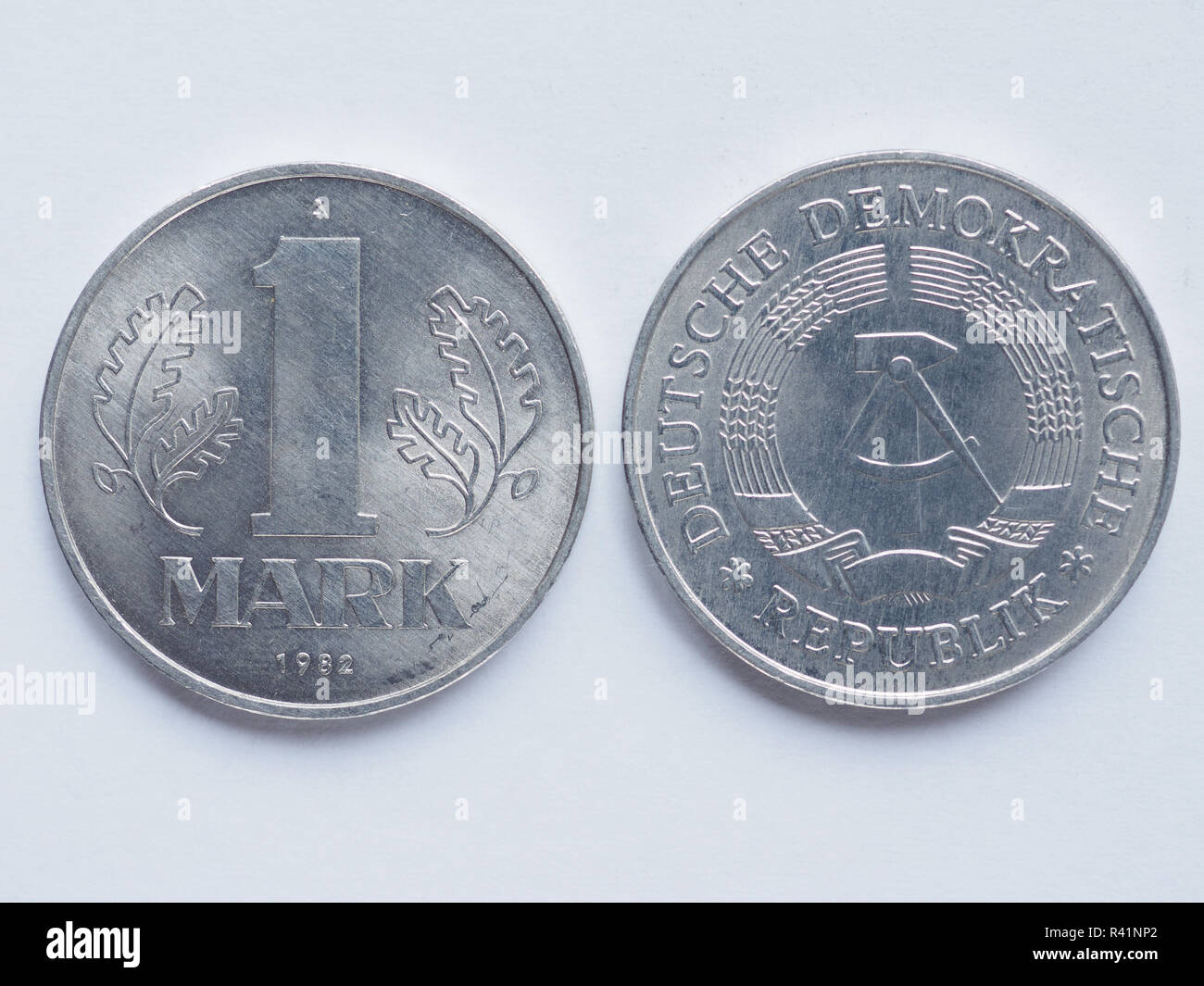 One mark from DDR Stock Photo - Alamy