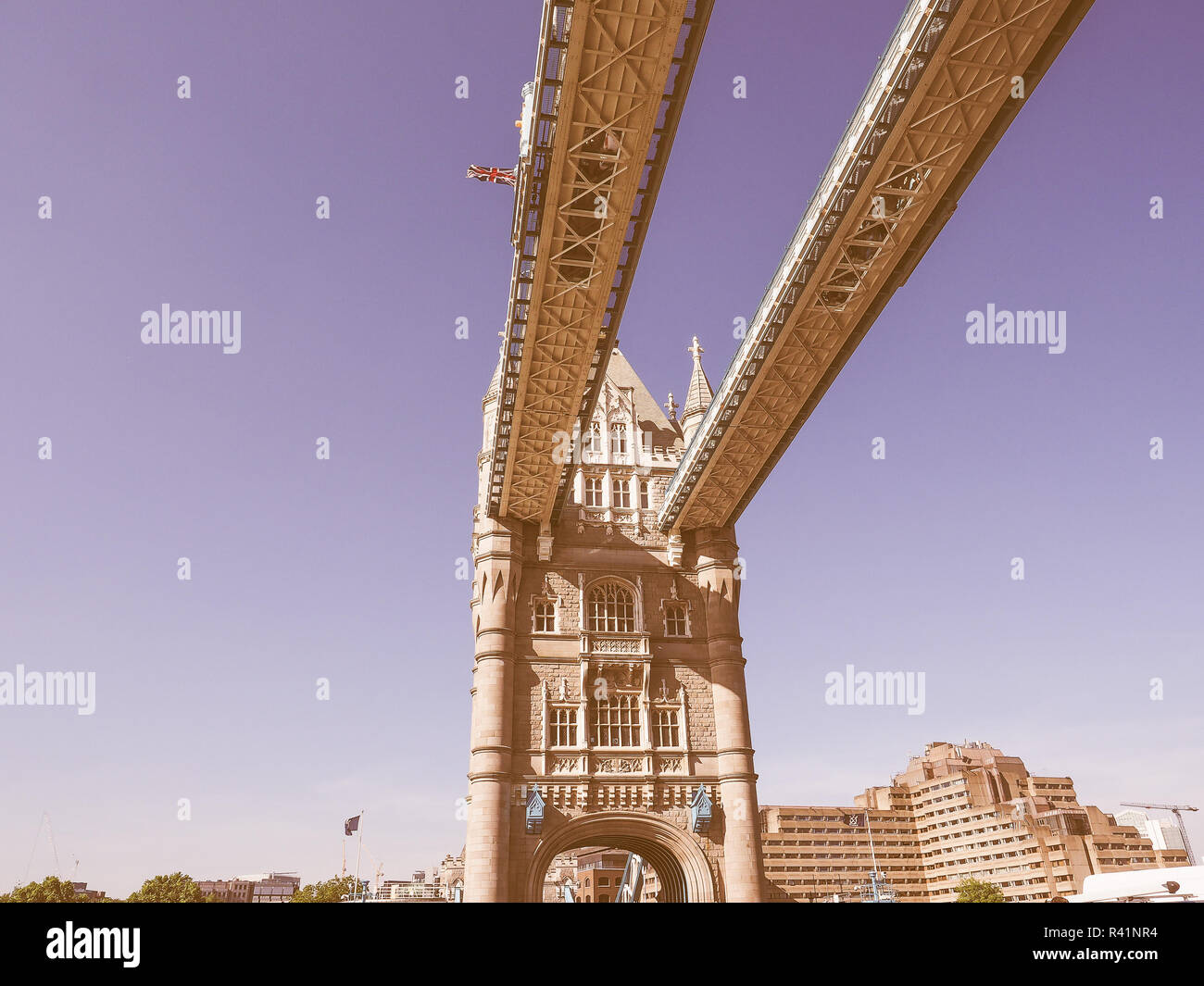 Retro looking tower london hi-res stock photography and images - Alamy