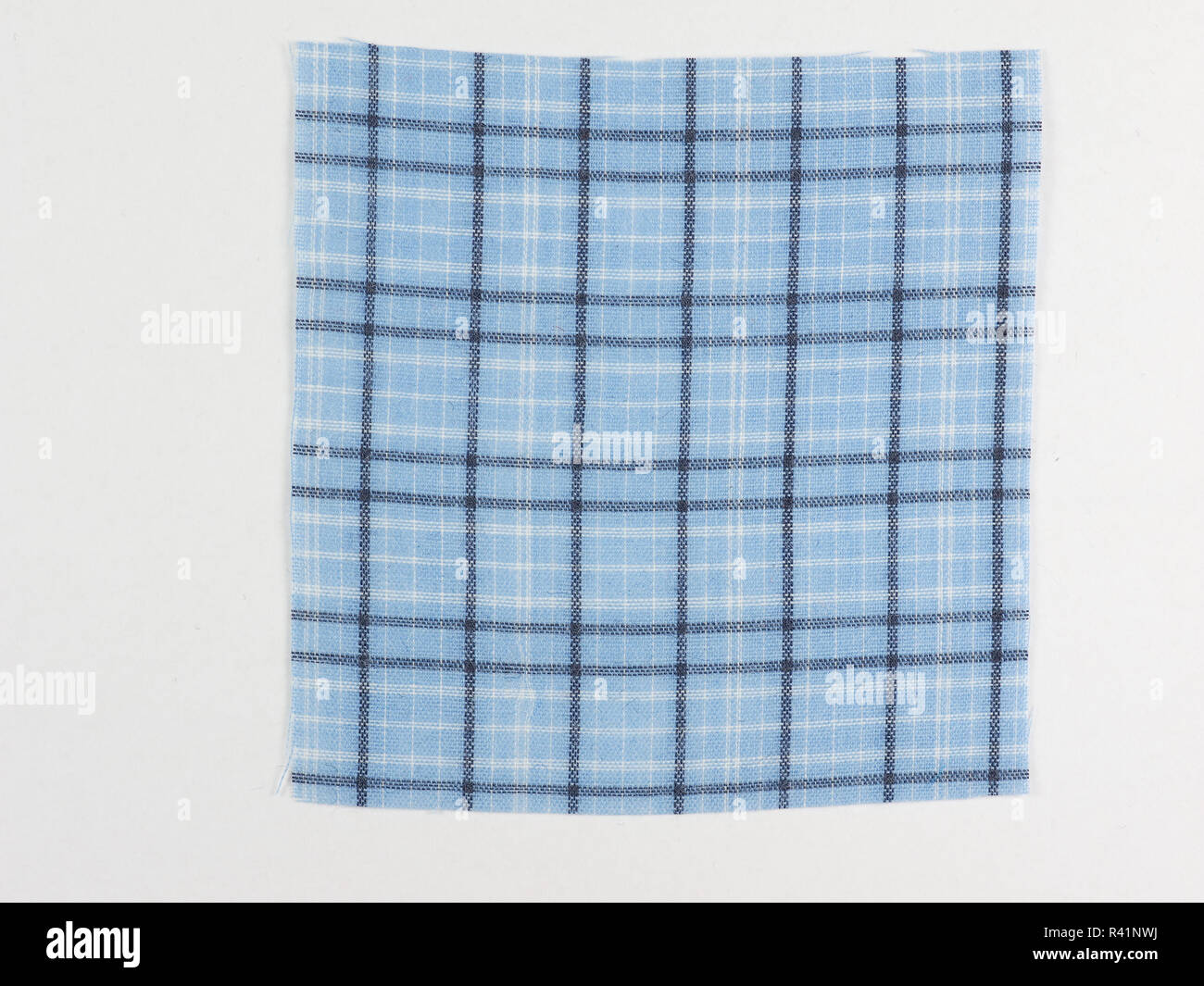 Blue fabric sample Stock Photo - Alamy