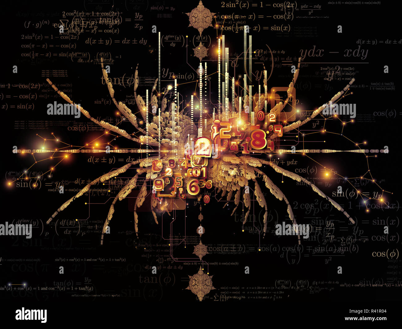 Inner Life of Math Design Stock Photo - Alamy