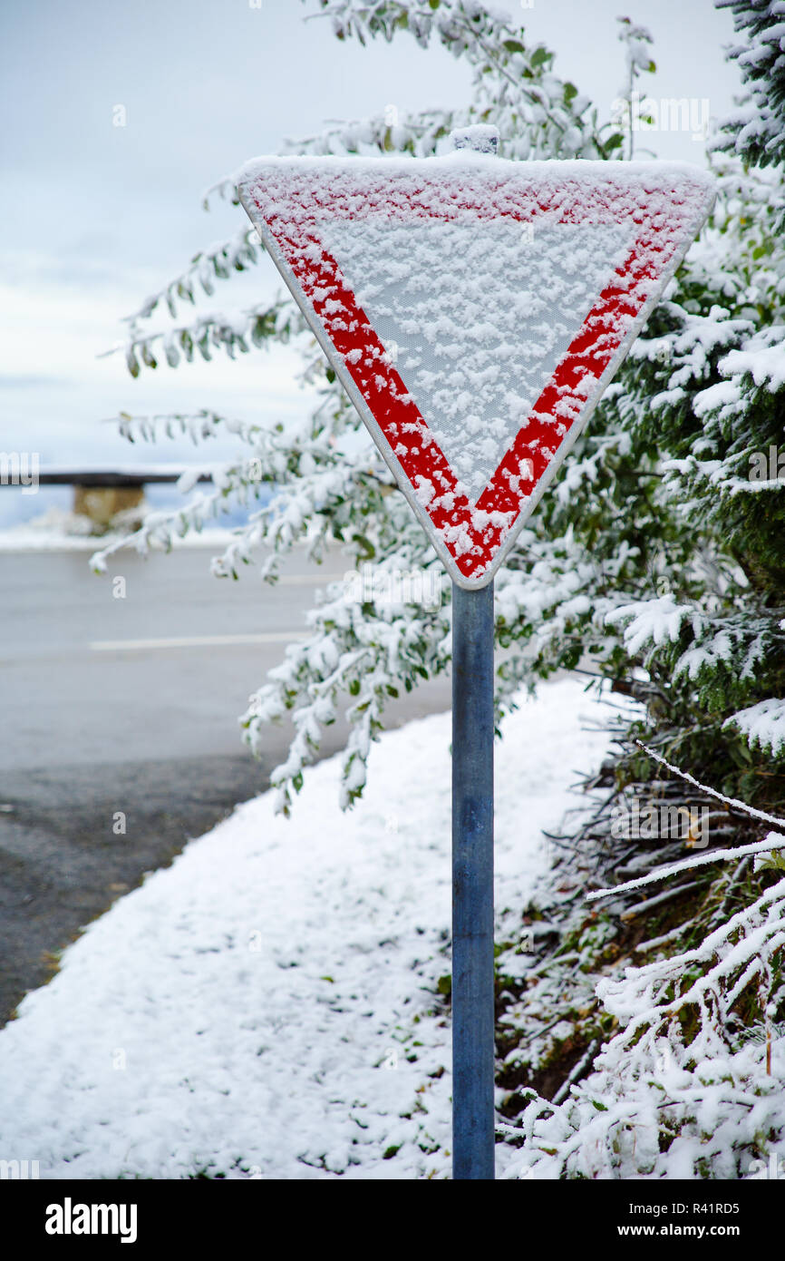 think make shield snowy Stock Photo - Alamy