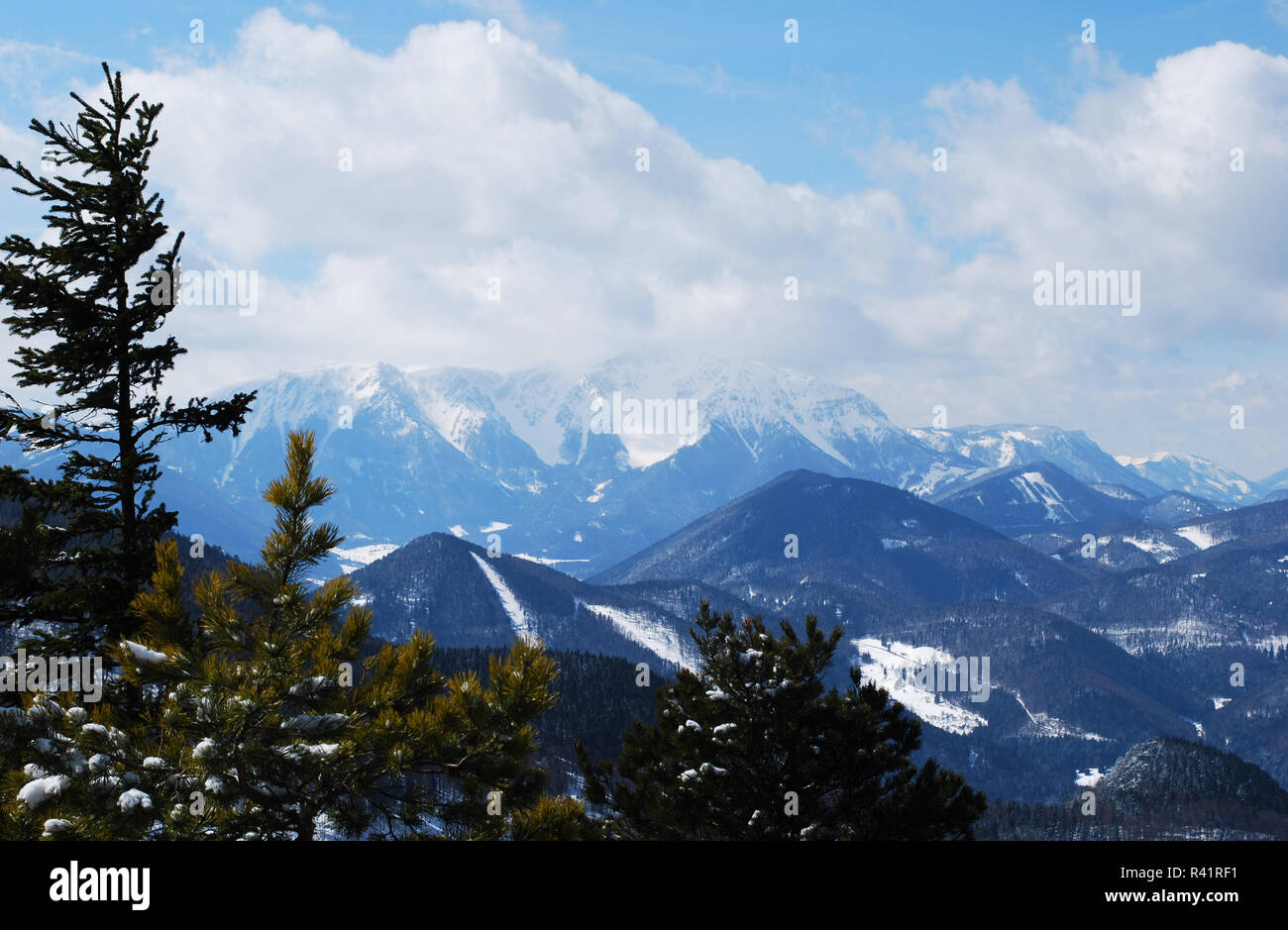 winter in austria Stock Photo - Alamy