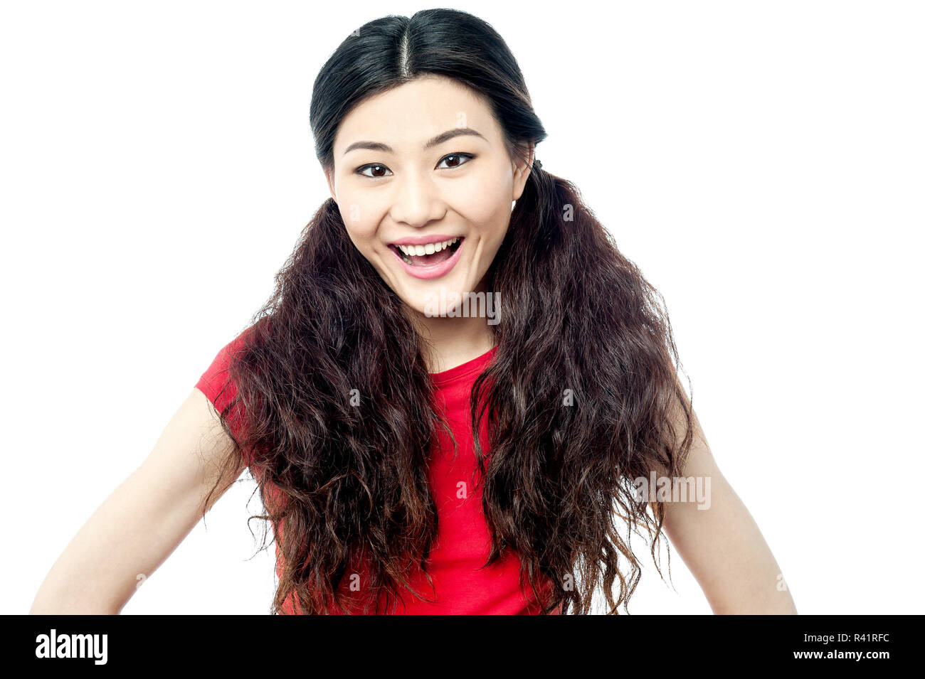 Charming beautiful smiling girl Stock Photo - Alamy