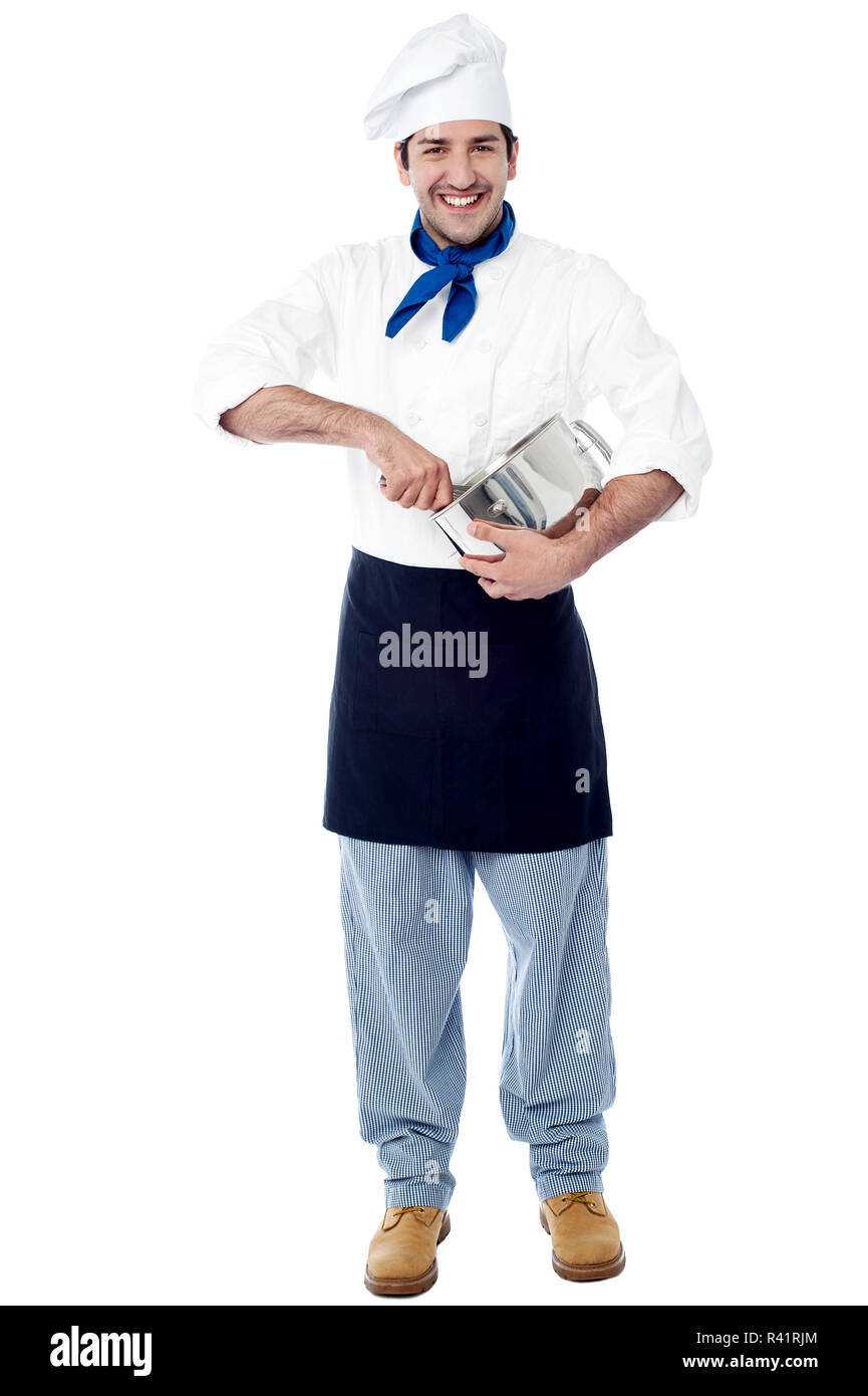 Adult chef with toque mixing bowl hi-res stock photography and images ...