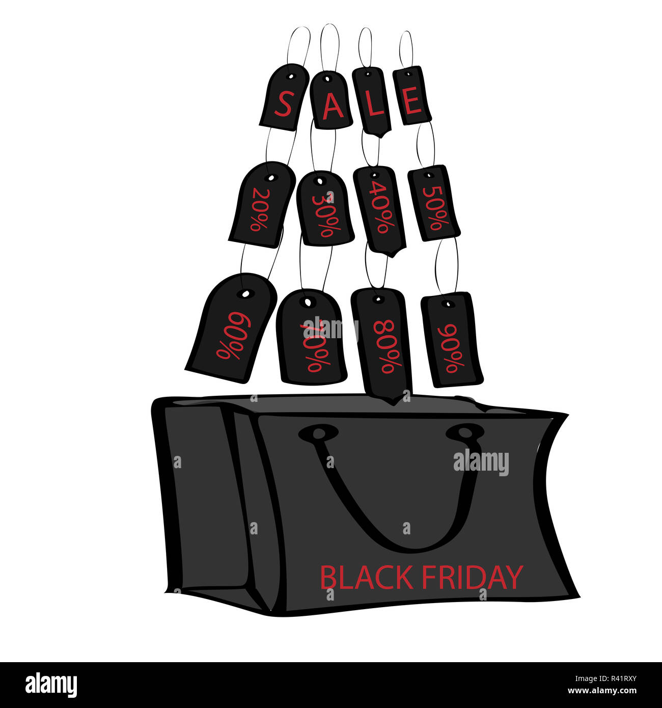 Concept discounts sale banner Cut Out Stock Images & Pictures - Alamy